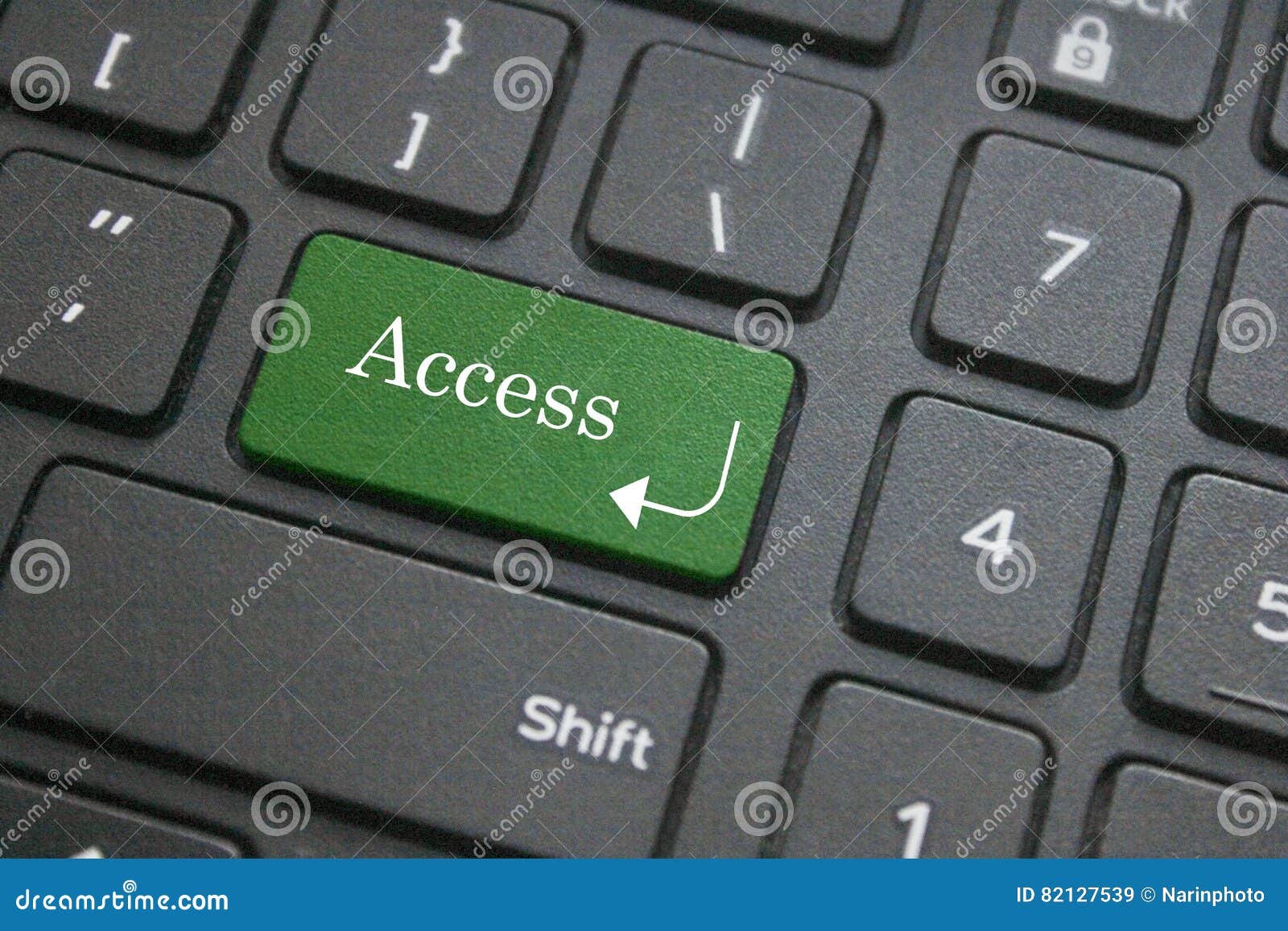 Access Word on Computer Keyboard Stock Image - Image of access, topics ...