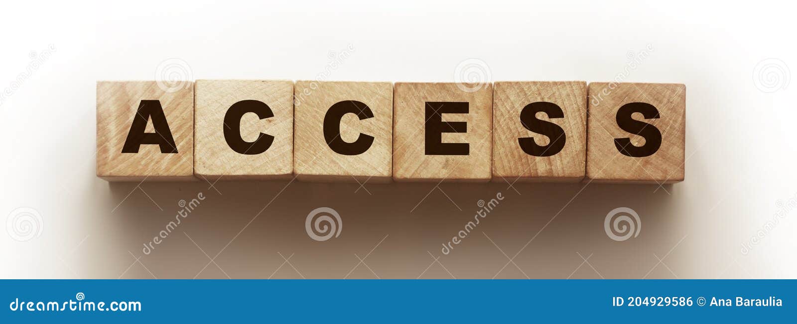 Access Word on Wooden Cubes. Business and Technology Concept Stock ...