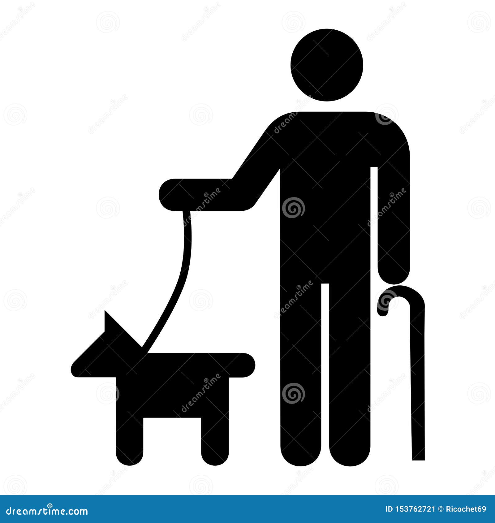 Accessibility for Blind Person Icon Stock Illustration - Illustration ...