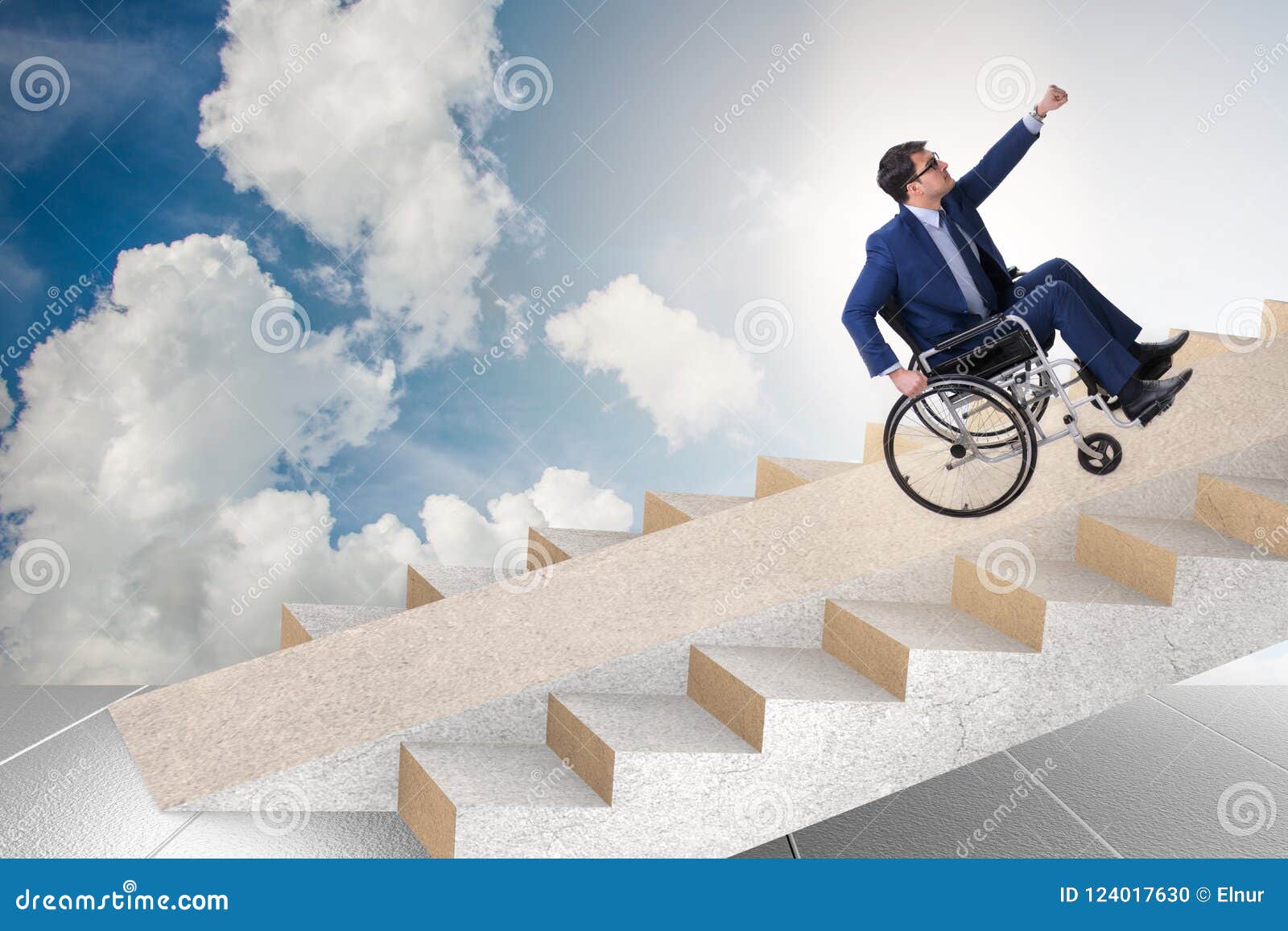 The Accessibility Concepth with Wheelchair for Disabled Stock Photo ...