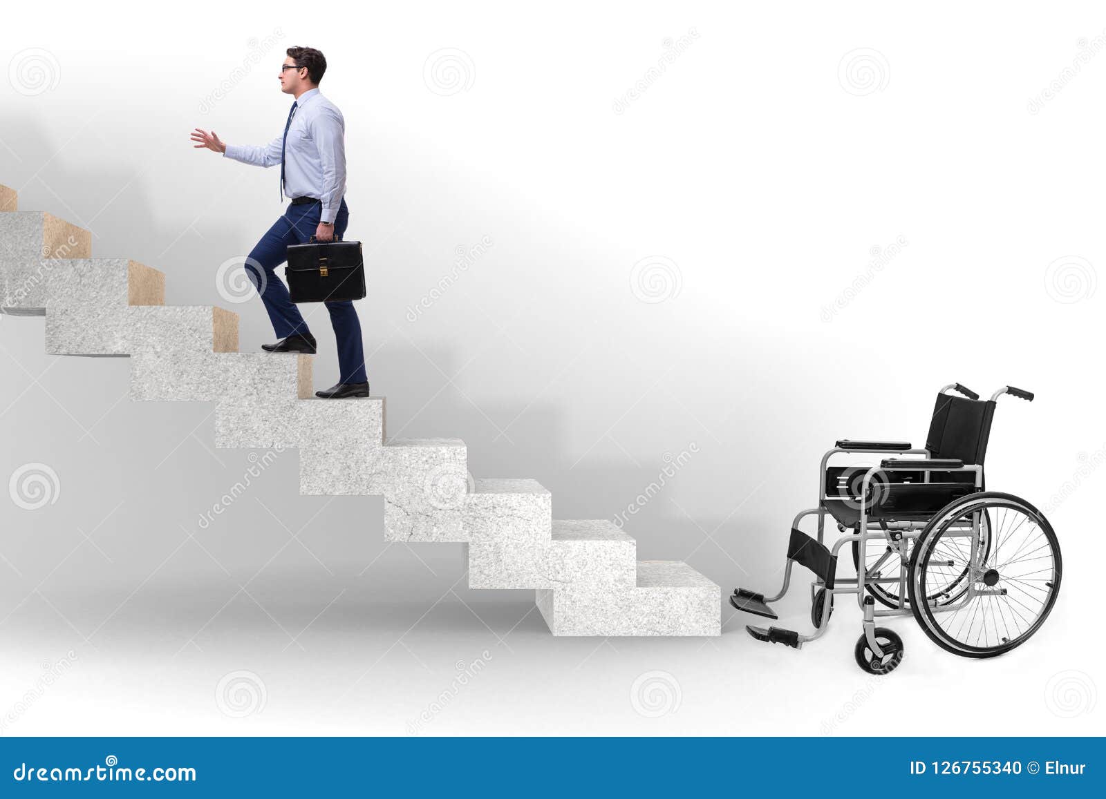 The Accessibility Concepth with Wheelchair for Disabled Stock Photo ...