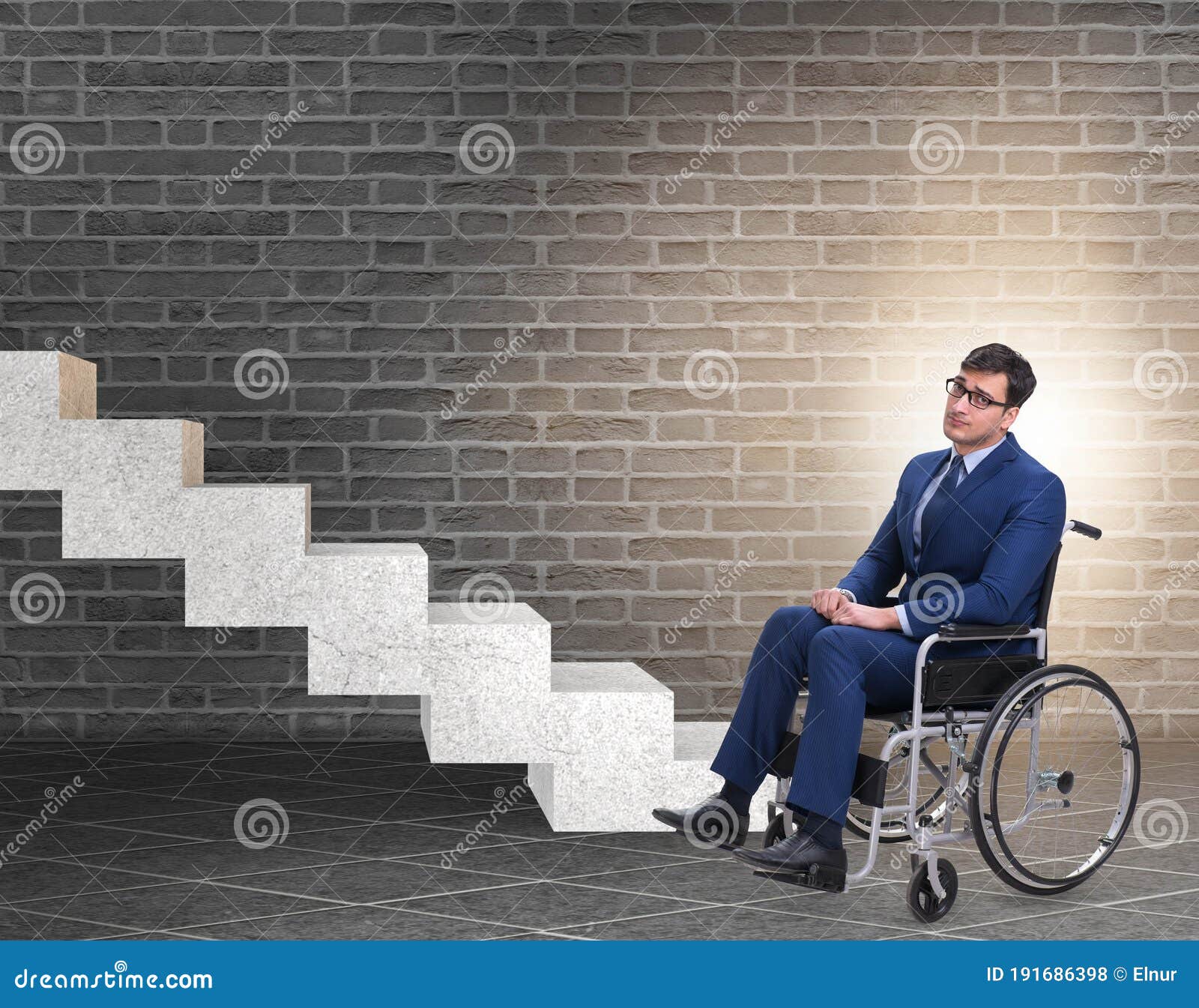 Accessibility Concepth with Wheelchair for Disabled Stock Photo - Image ...