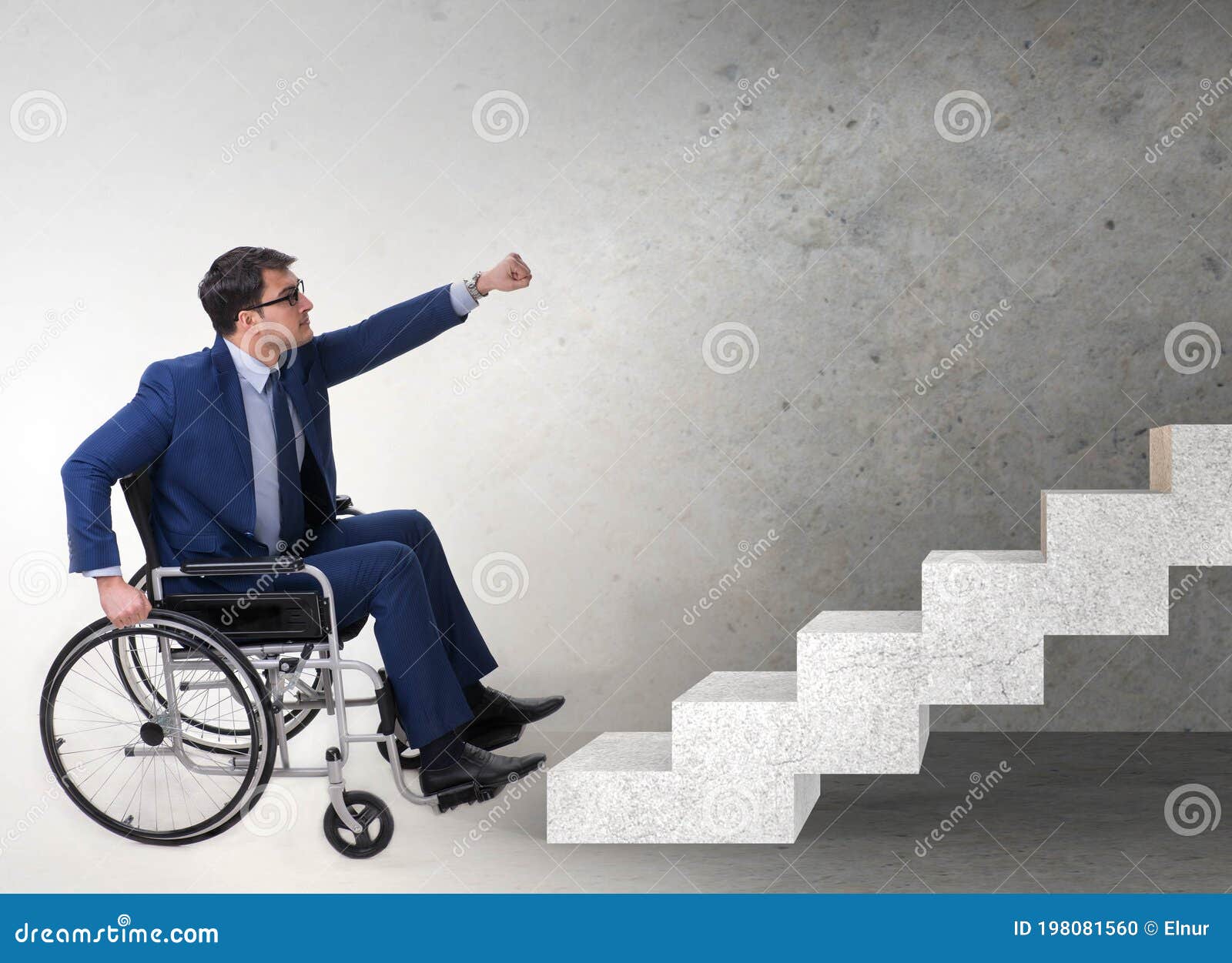 Accessibility Concepth with Wheelchair for Disabled Stock Photo - Image ...
