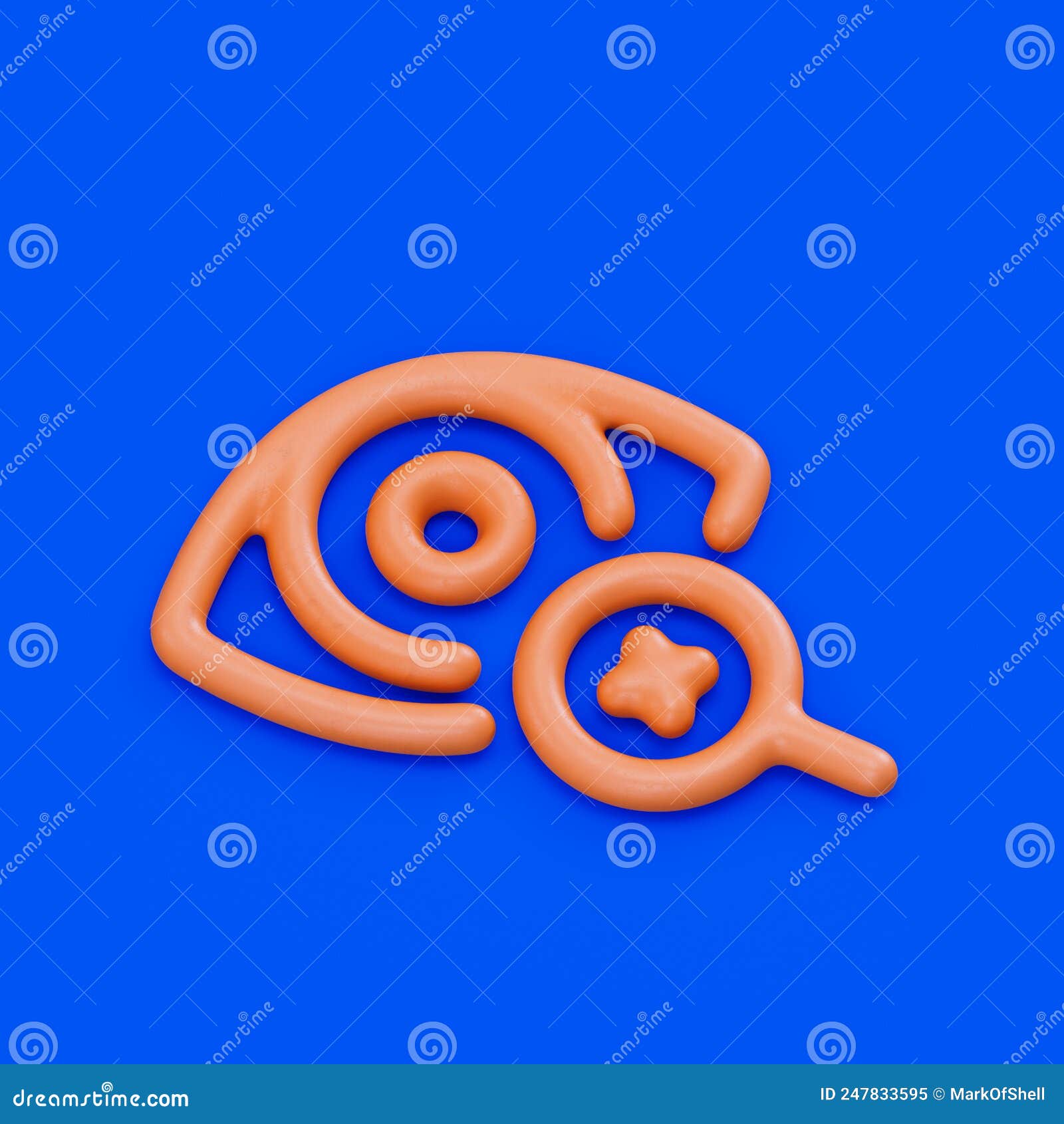 Accessibility Icon, Low Vision 3D Icon. Monochrome Outline Icon, 3d ...