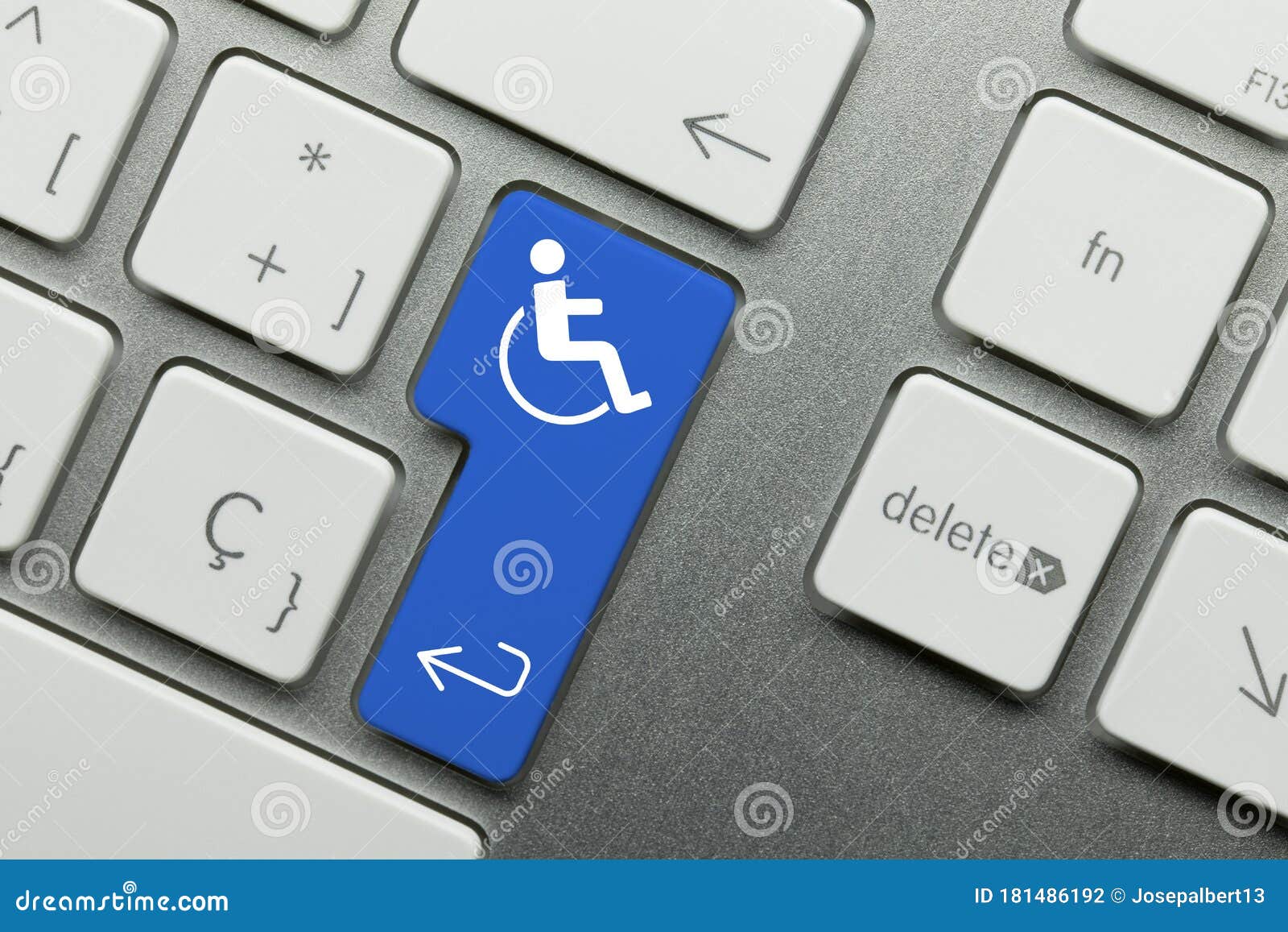 Accessibility - Inscription on Blue Keyboard Key Stock Photo - Image of ...
