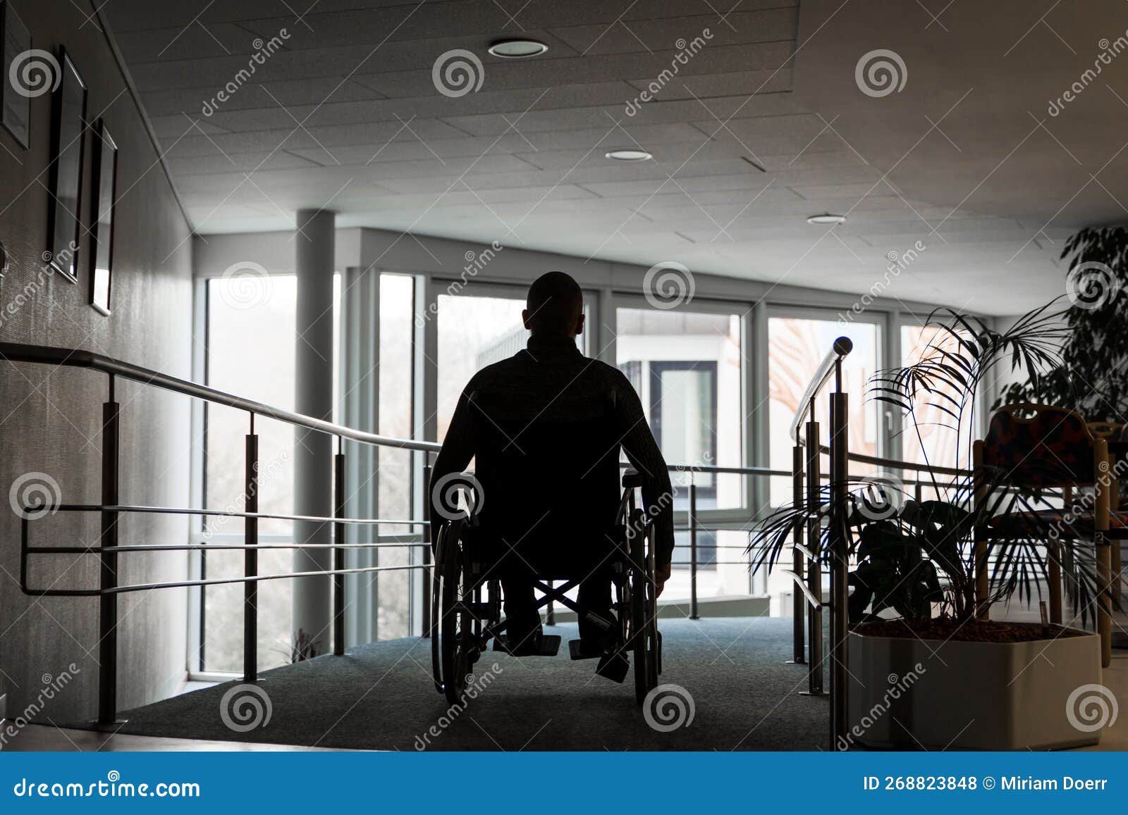 Accessibility for a Man in a Wheelchair Stock Photo - Image of indoor ...