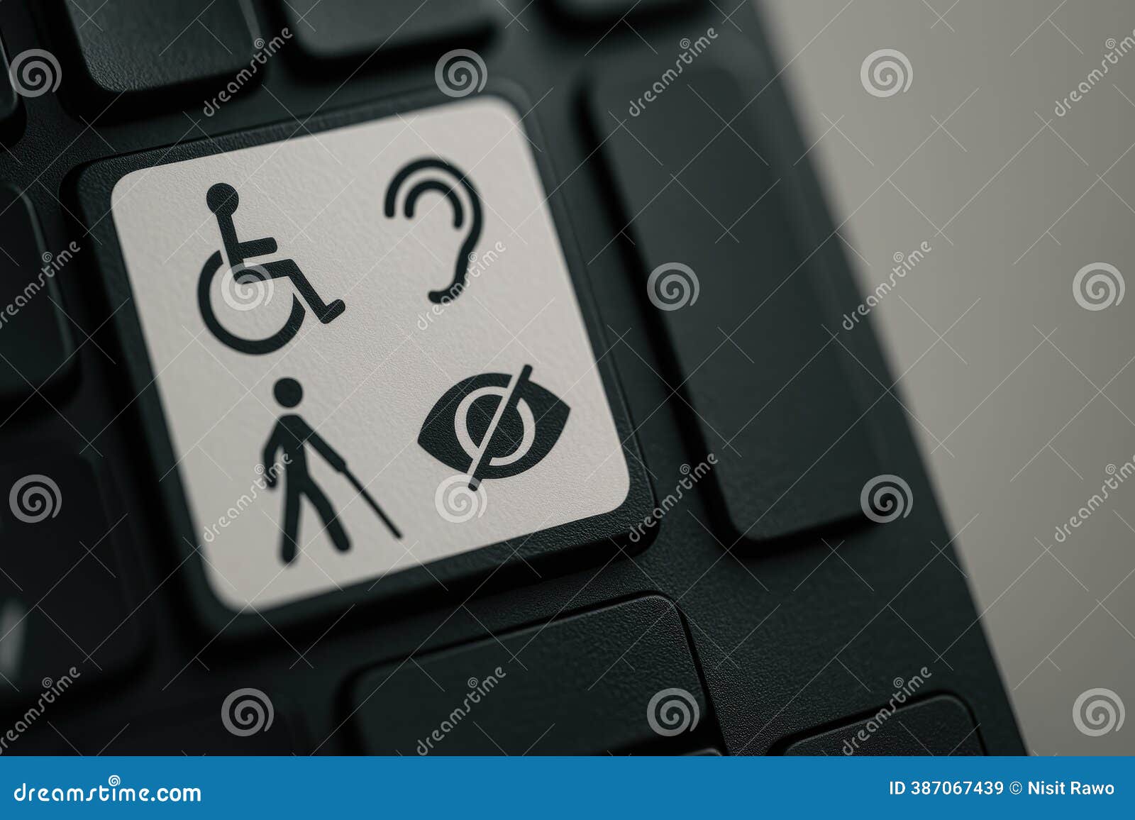 Symbols Of Accessibility With Caption Stock Photo | CartoonDealer.com ...