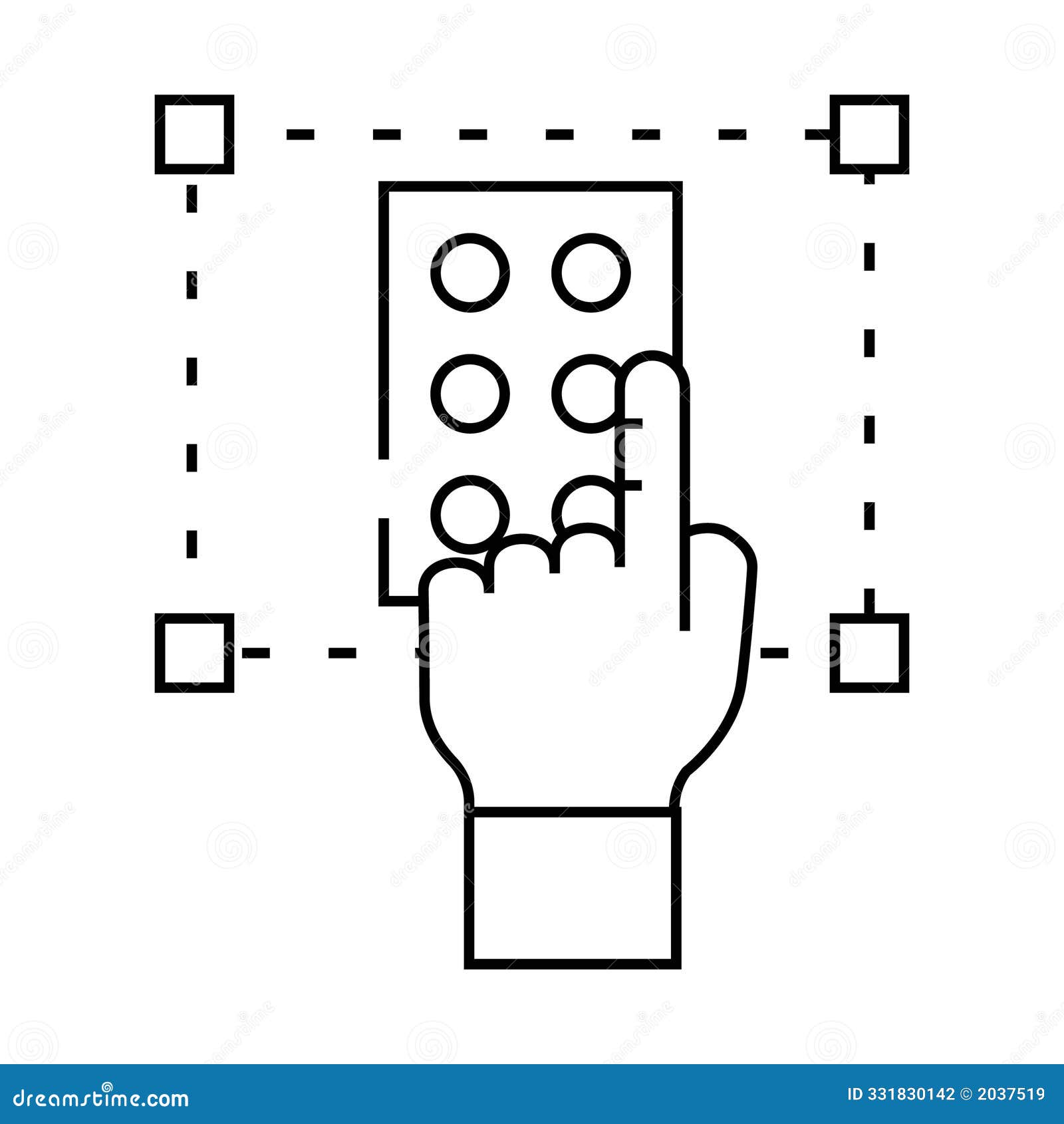 Accessibility Ux Ui Design Line Icon Vector Illustration Stock Illustration - Illustration of ...