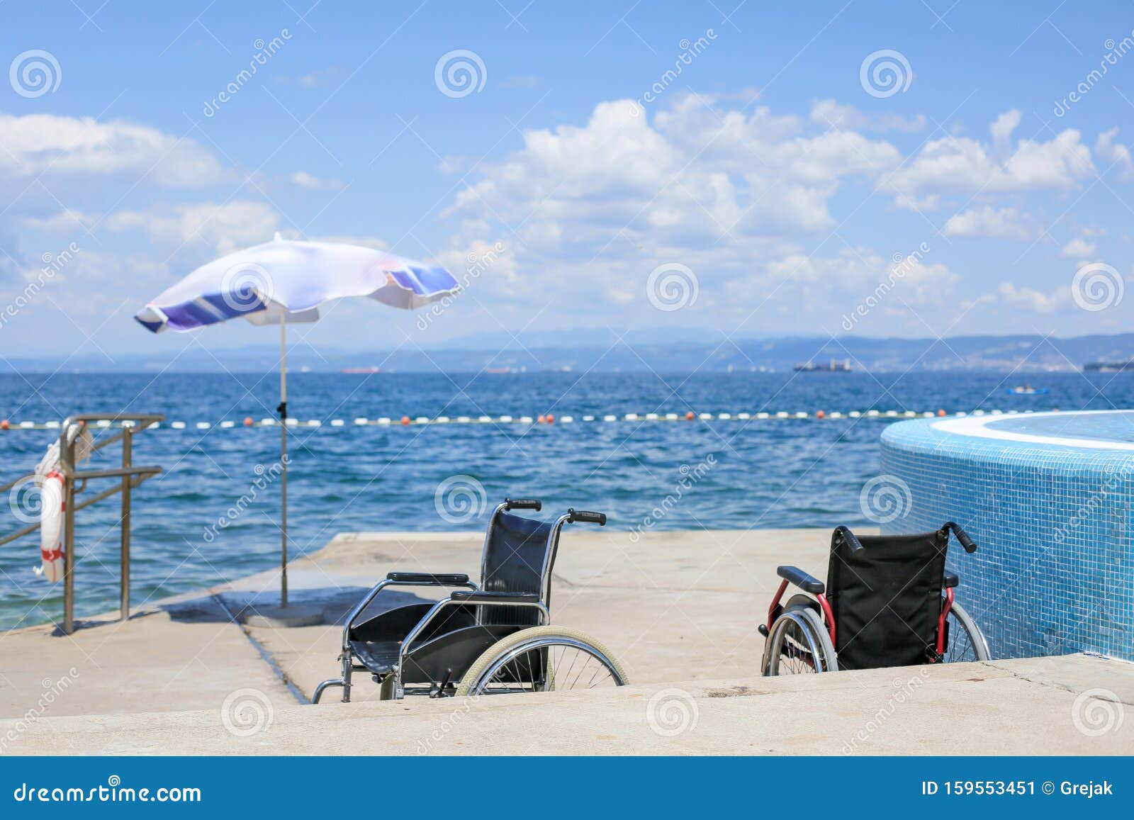 Accessible Beach for Disabled People Stock Image - Image of outdoors ...
