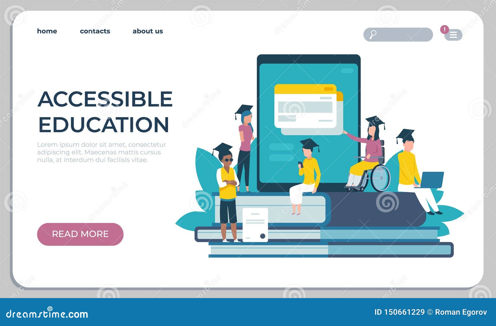 Accessible Education Website. Online Learning for Disabled People ...