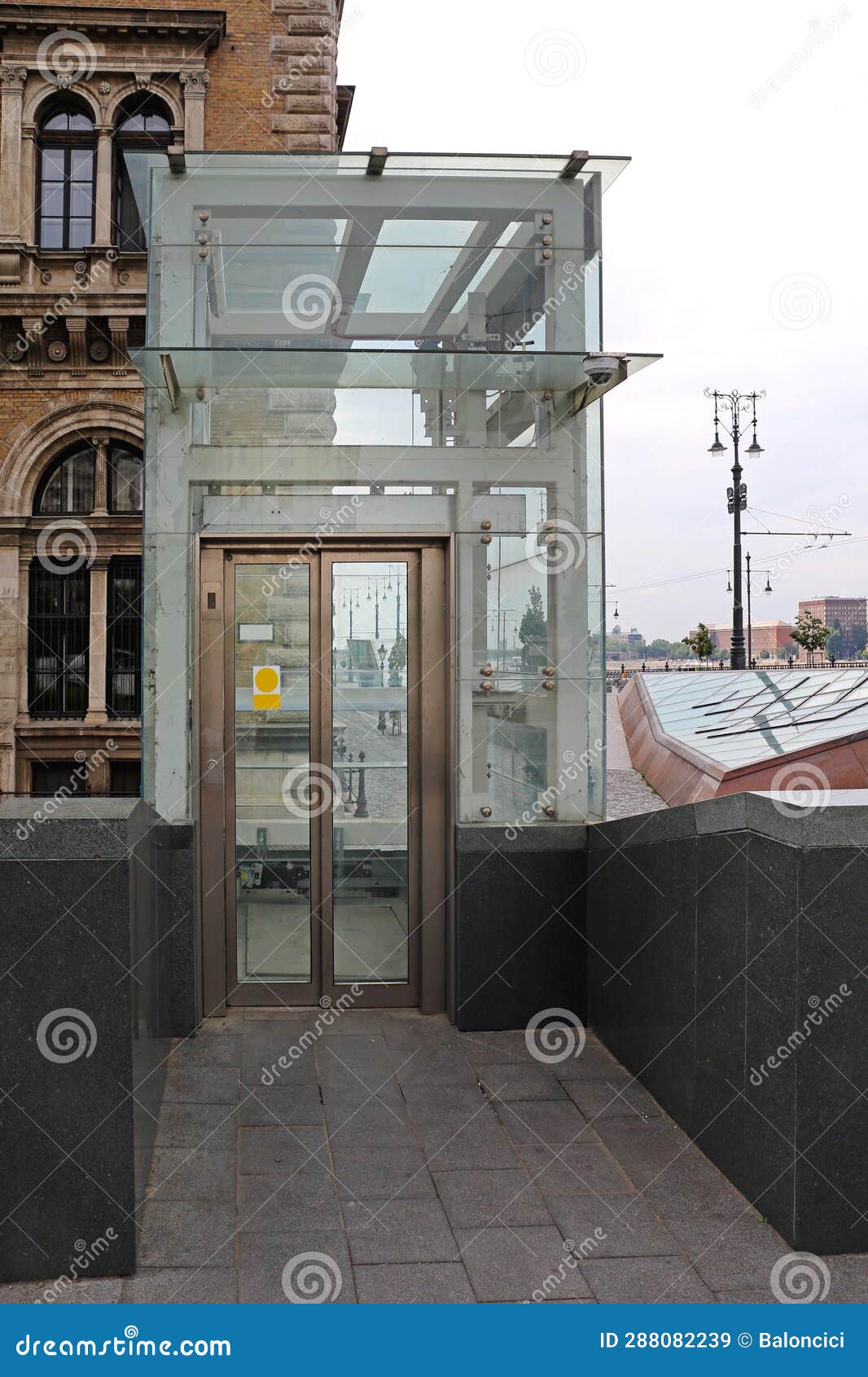 Accessible Elevator Bridge stock image. Image of exterior - 288082239