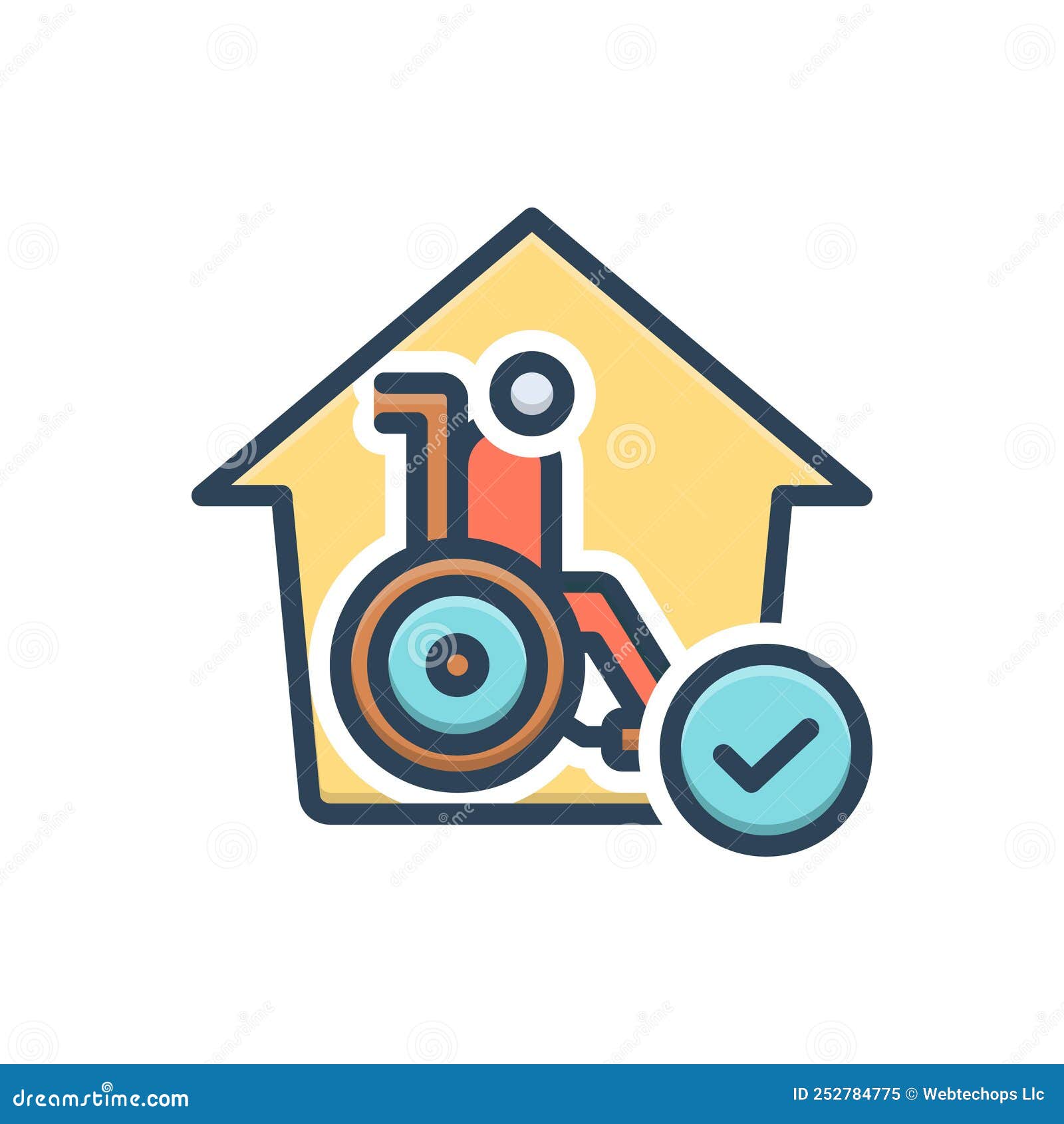 Color Illustration Icon for Accessible, Obtainable and Readily Stock ...