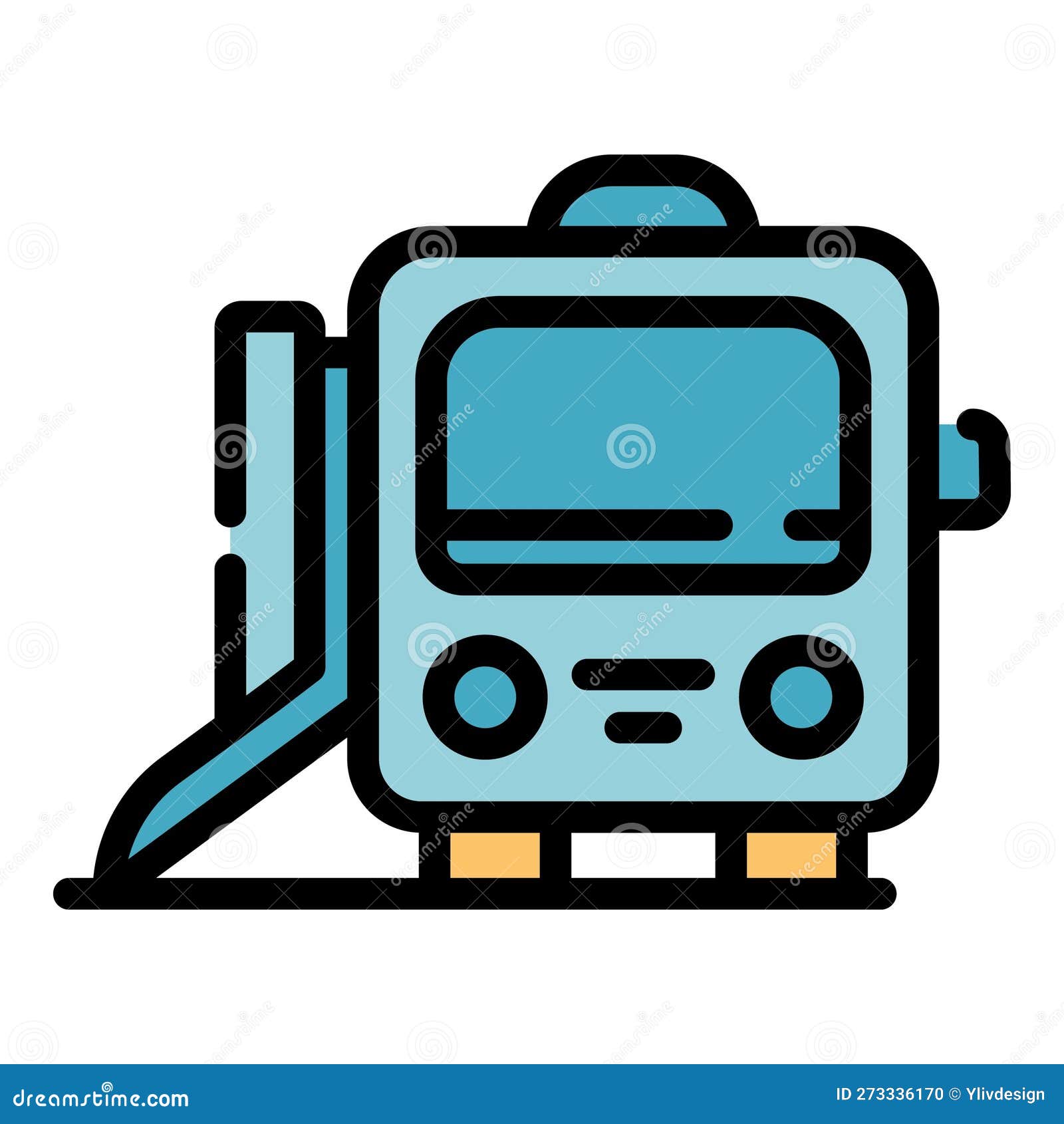Accessible Metro Train Icon Vector Flat Stock Vector - Illustration of ...