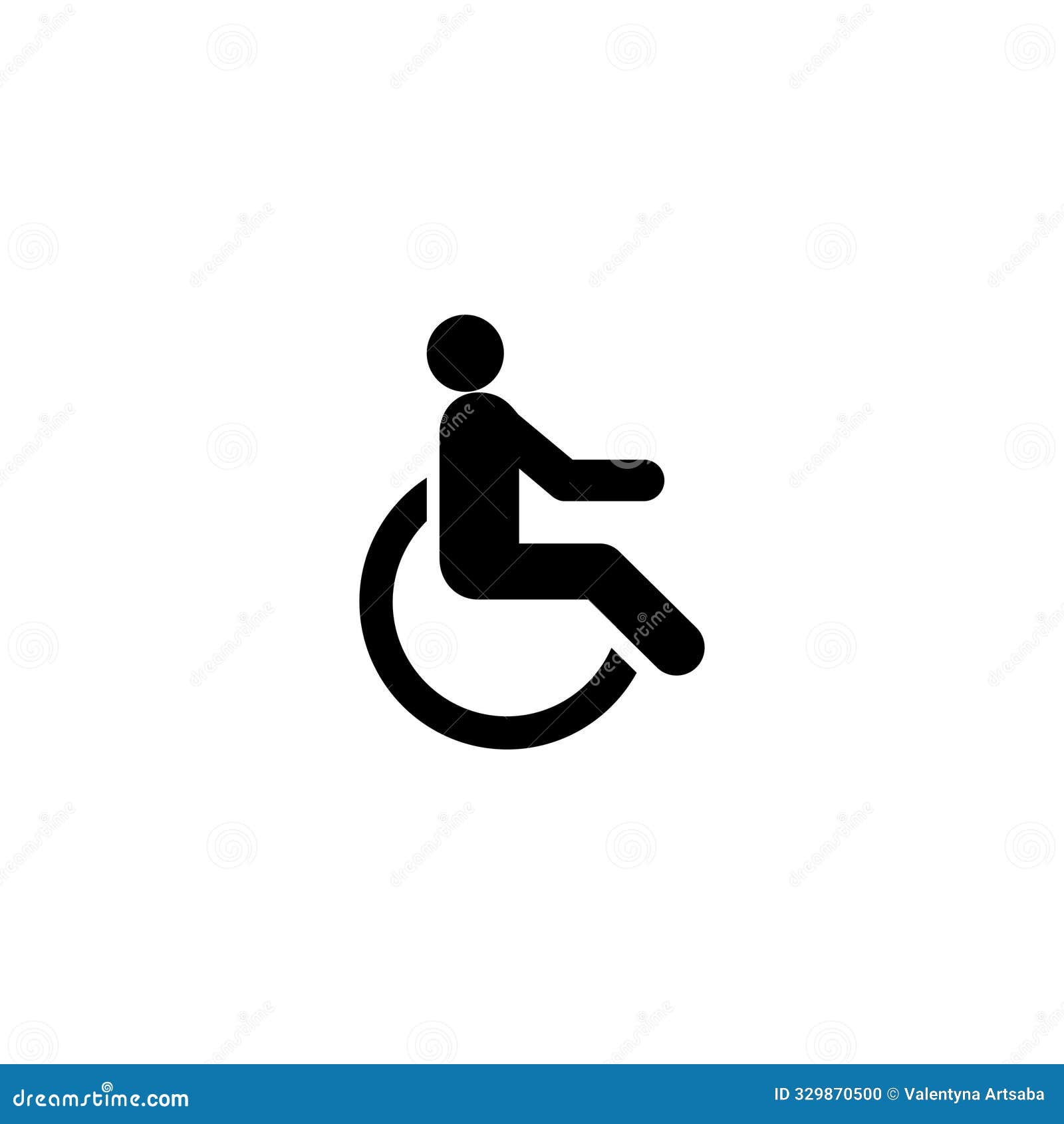 Accessible Wheelchair Icon in a Simple, Universal Design Stock ...
