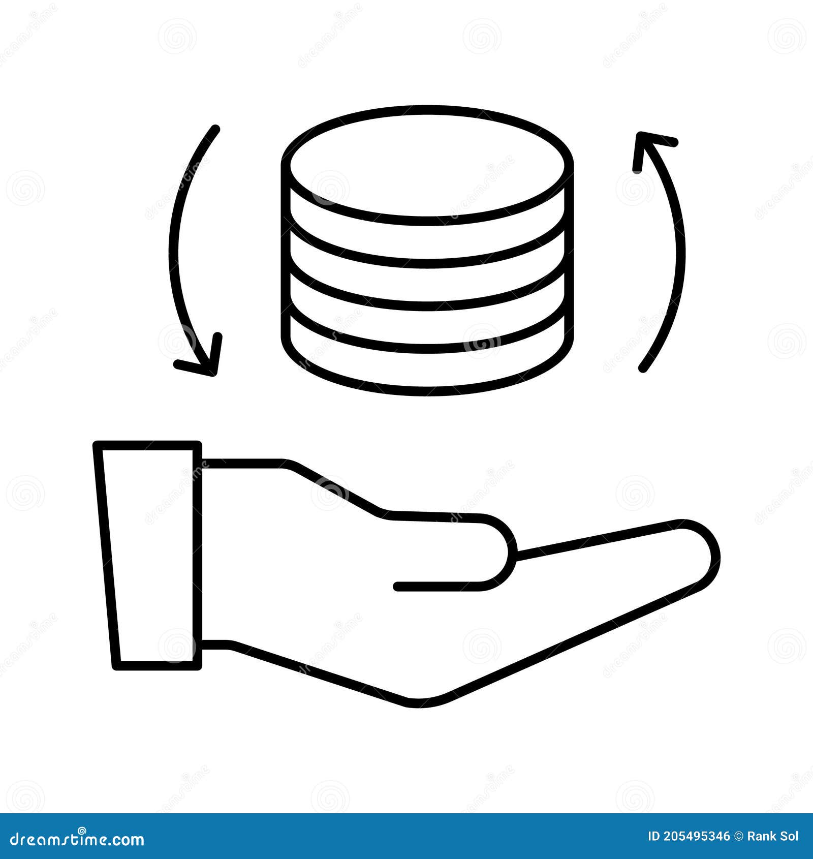 Accession, Acquisition Vector Icon Which Can Easily Modify Stock Vector ...