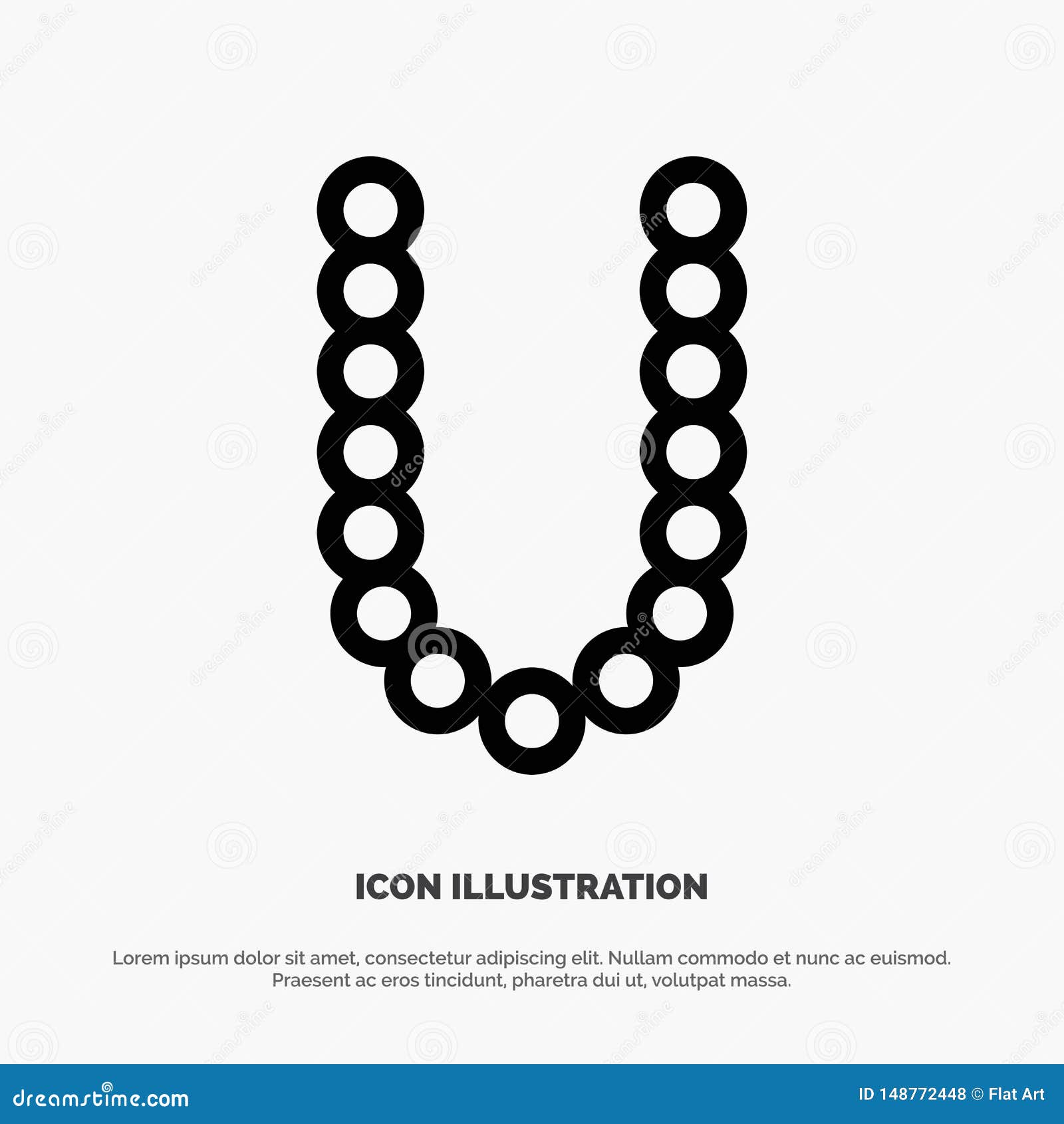 Accessories, Beauty, Lux, Necklets Line Icon Vector Stock Vector ...