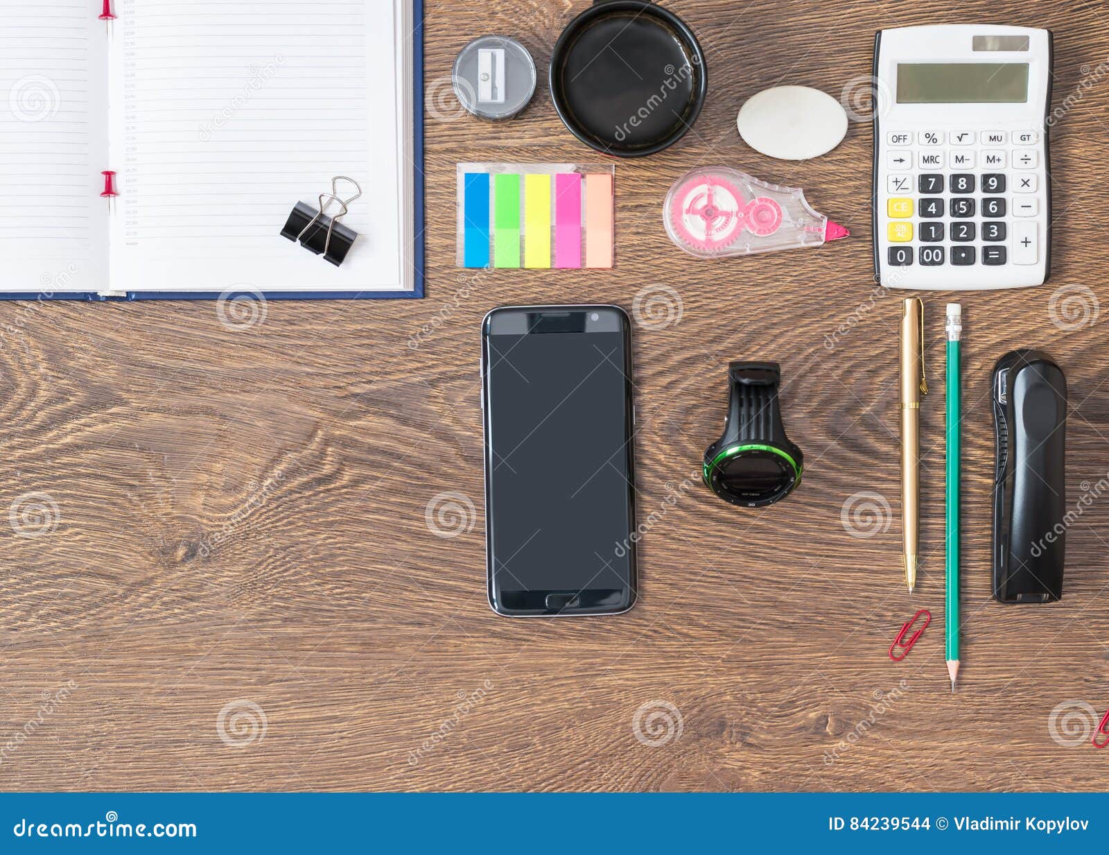 Accessories for the Business in the Workplace in the Office. Stock ...