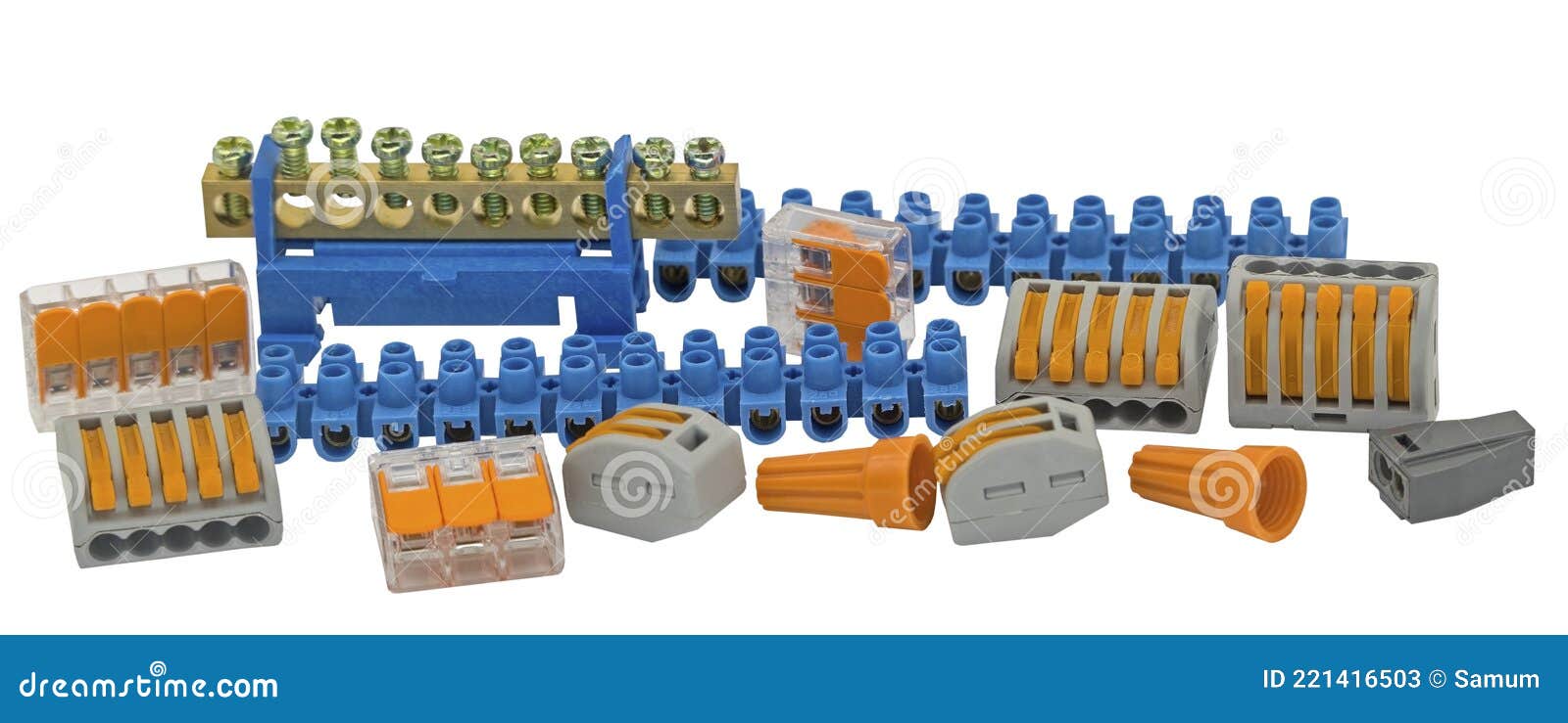 Accessories for the Construction of the Electrical Network Stock Image ...