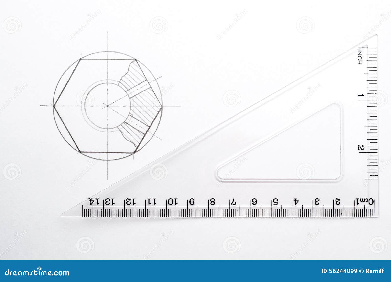 Accessories for drawing stock image. Image of steel, geodesy - 56244899