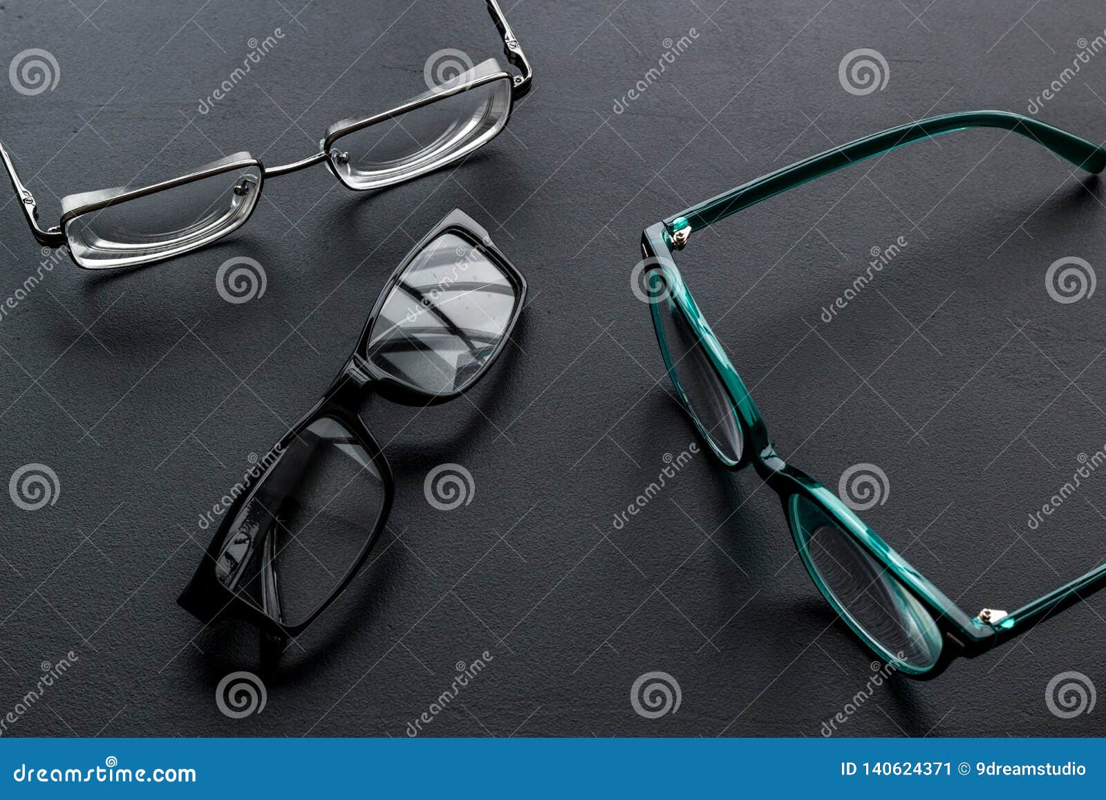 Accessories for Eyes. Glasses with Transparent Lenses and Different ...