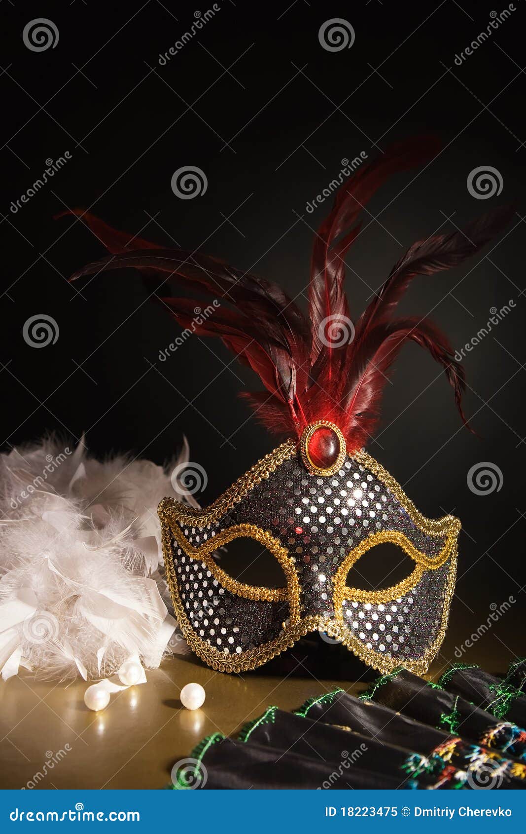 Accessories for the Masquerade Stock Image - Image of holidays, motion ...