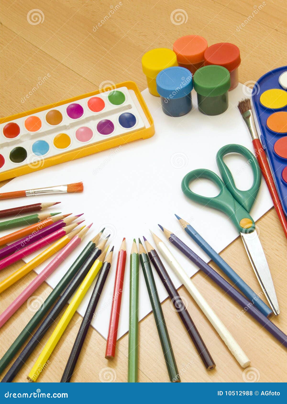 Accessories for painting stock photo. Image of colorful - 10512988
