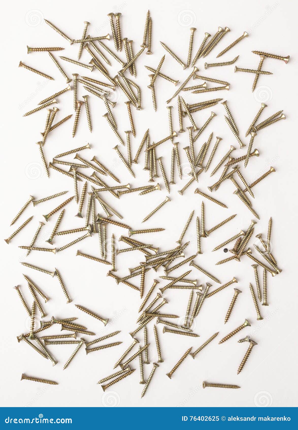 Accessories for Picture Framing Studio on a White Background. Screws ...