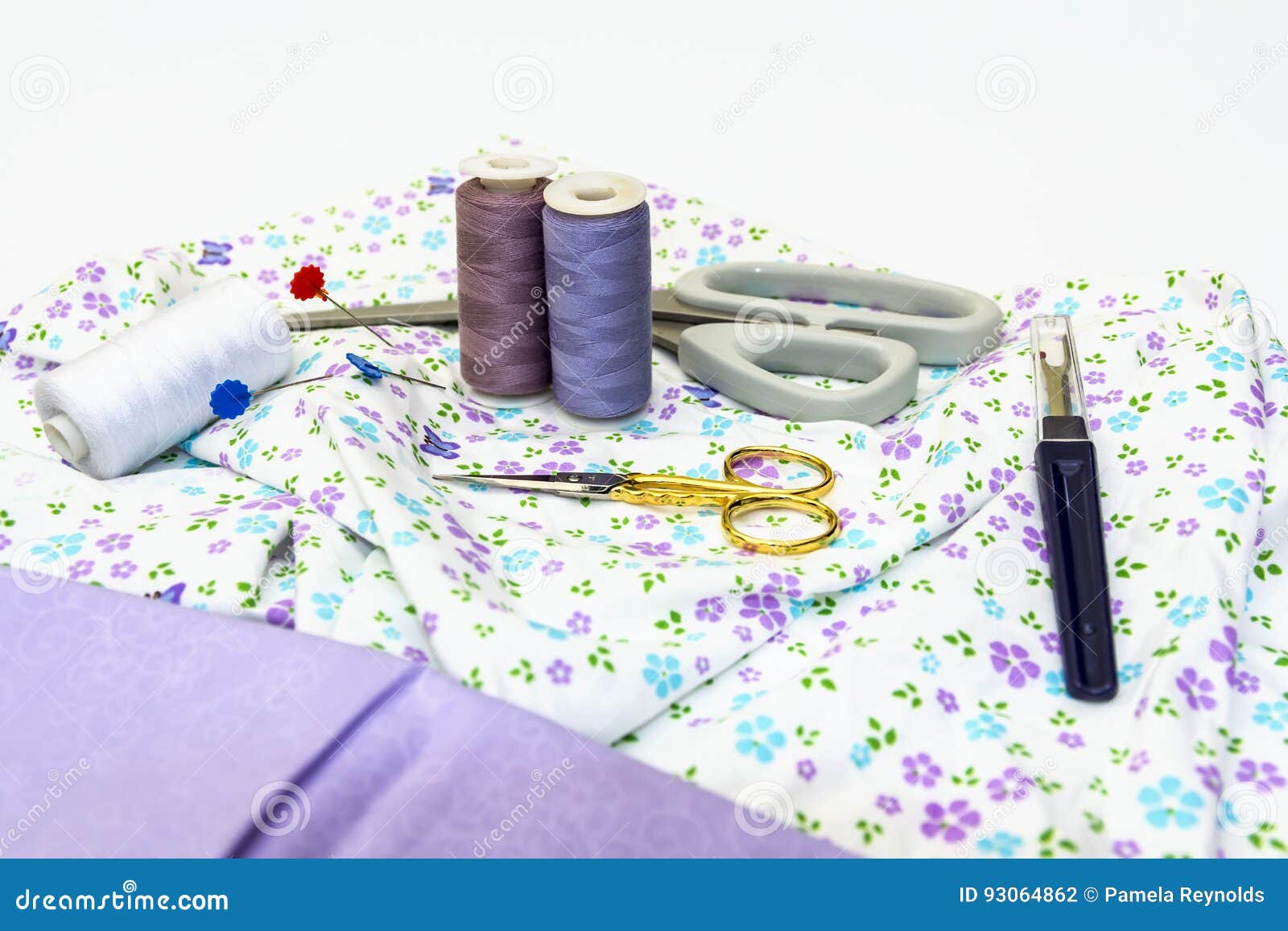 Accessories for Sewing stock photo. Image of sewing, cotton - 93064862