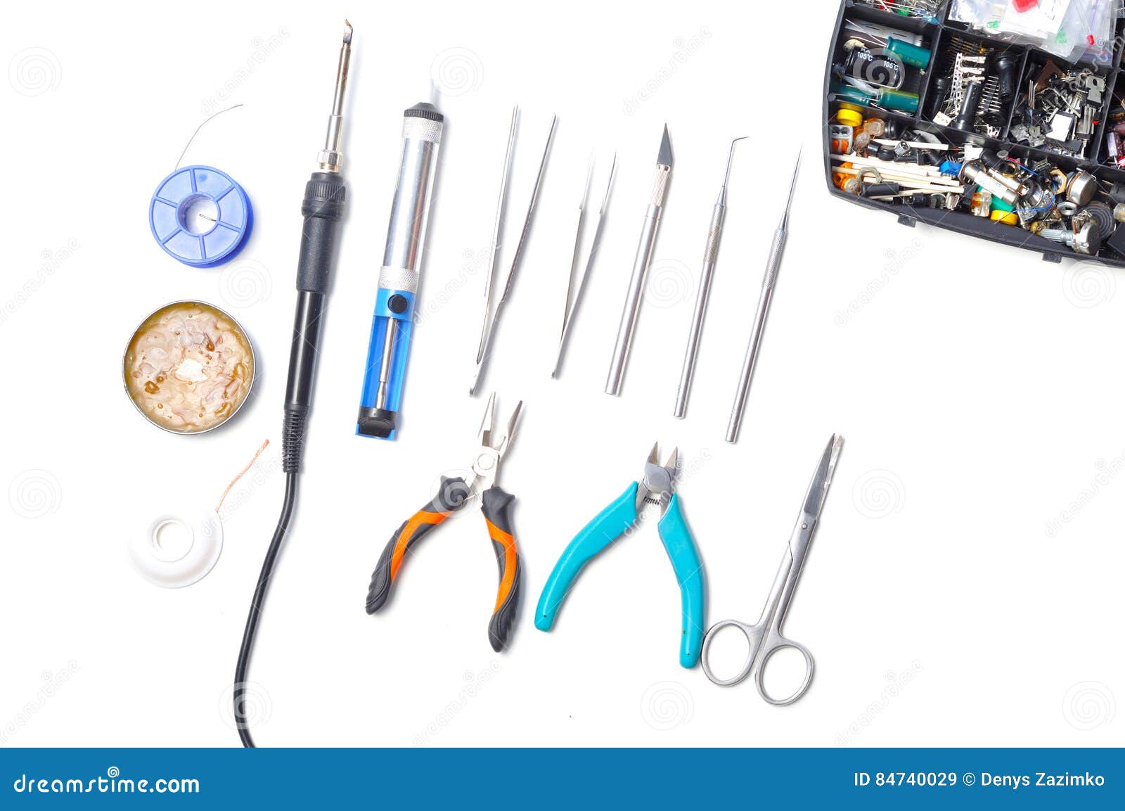Accessories and Tools for Soldering Stock Image - Image of soldering ...