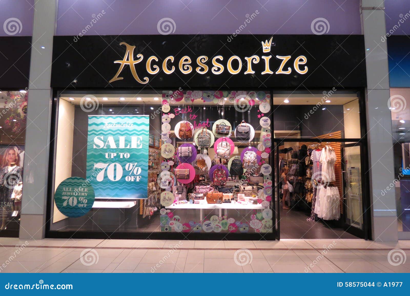 Accessorize brand store editorial stock image. Image of accessorize ...