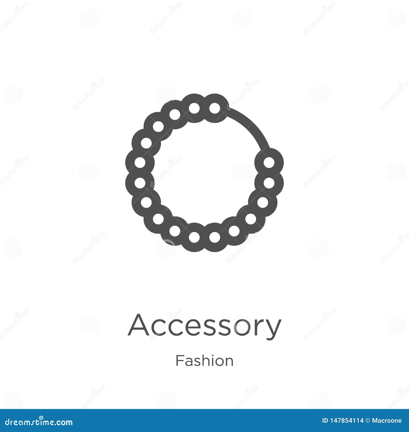Accessory Icon Vector from Fashion Collection. Thin Line Accessory ...