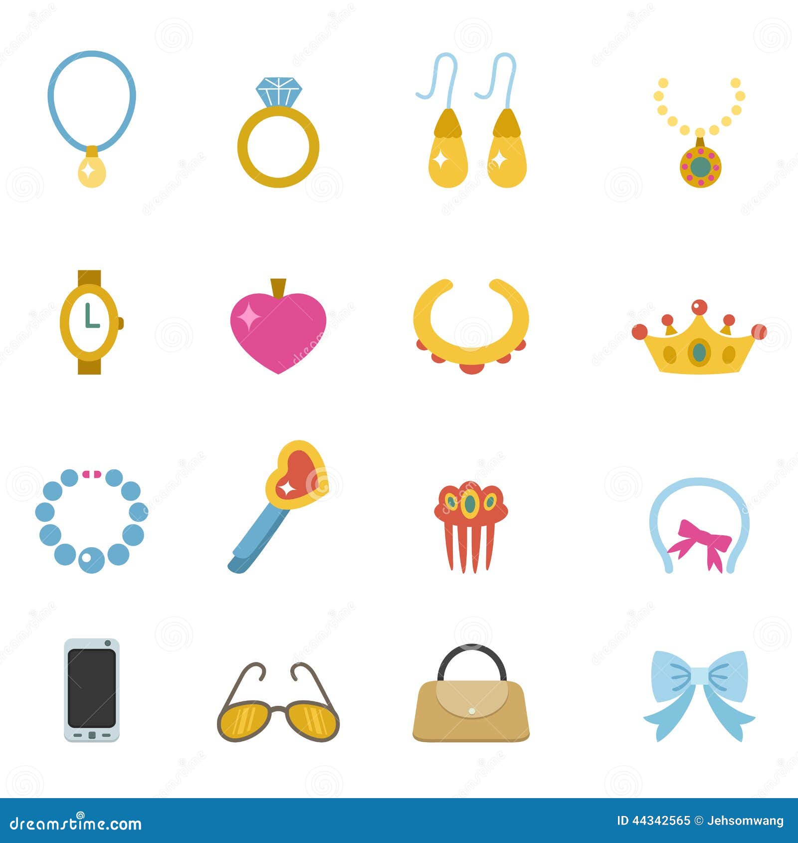 Accessory icons stock vector. Illustration of isolated - 44342565