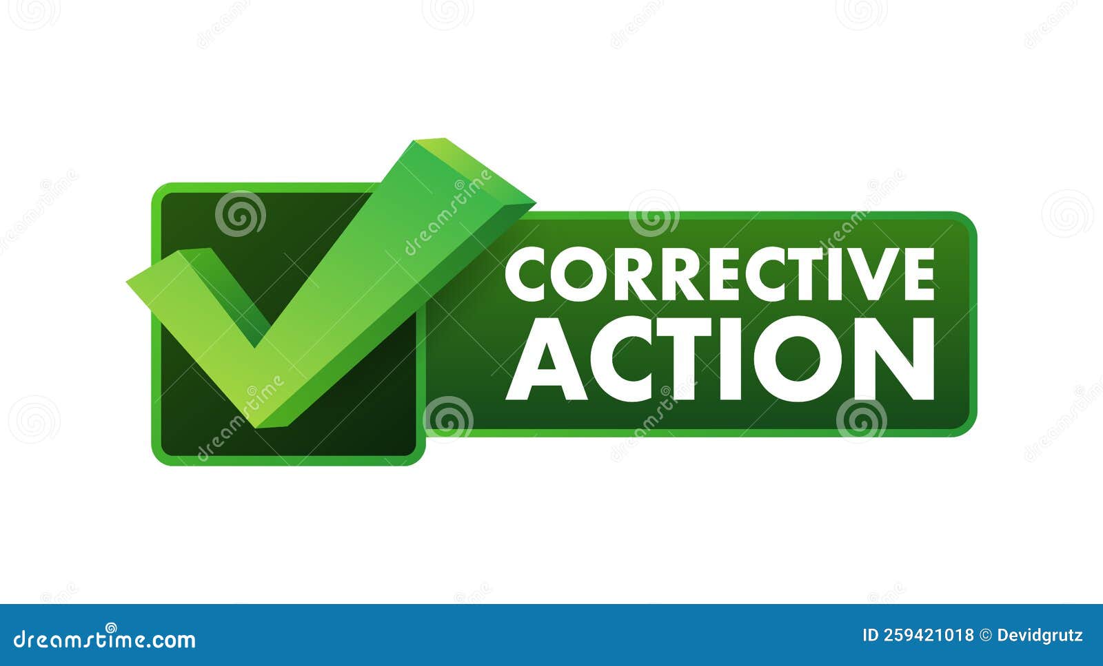 Acción Correctiva Y Preventiva. Ilustración De Material Vectorial ...