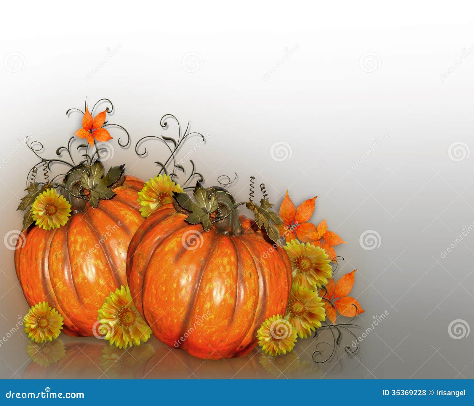 Acción De Gracias Autumn Fall Background Stock de ilustración ...