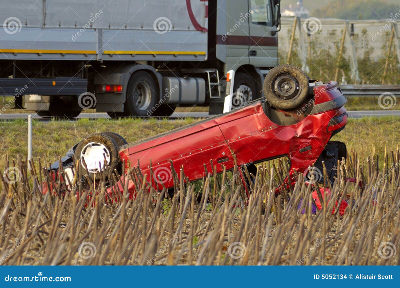 Accident stock photo. Image of damage, lorry, skid, wreck - 5052134