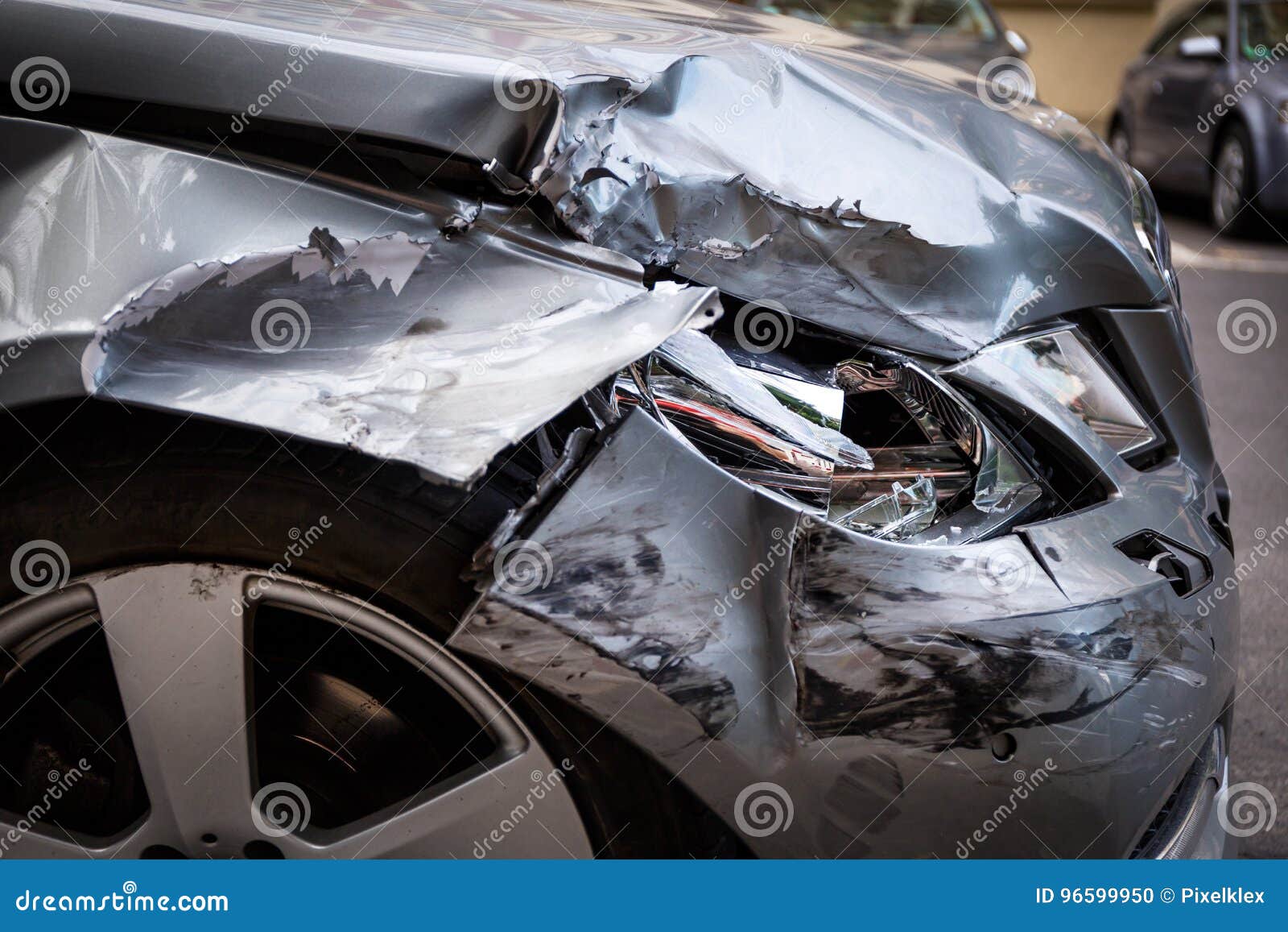 Accident car stock photo. Image of scratches, sheet, collision - 96599950