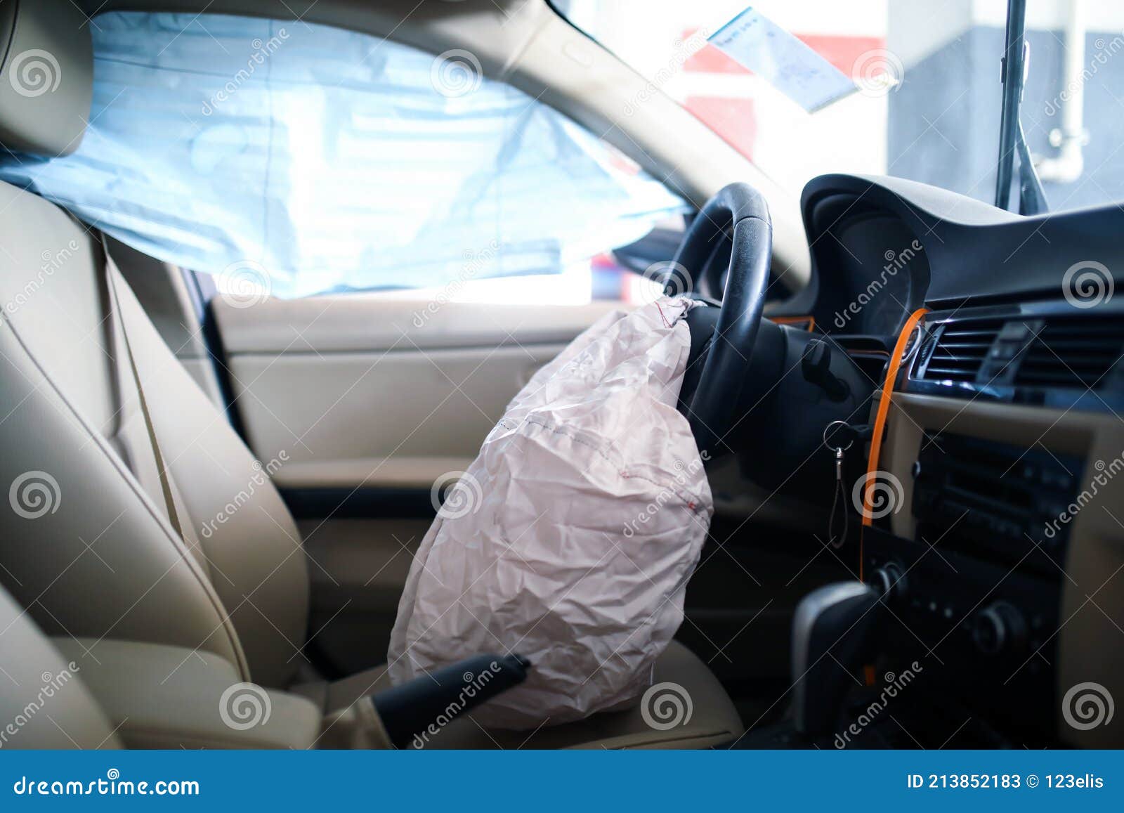 After the accident stock image. Image of steering, technology - 213852183