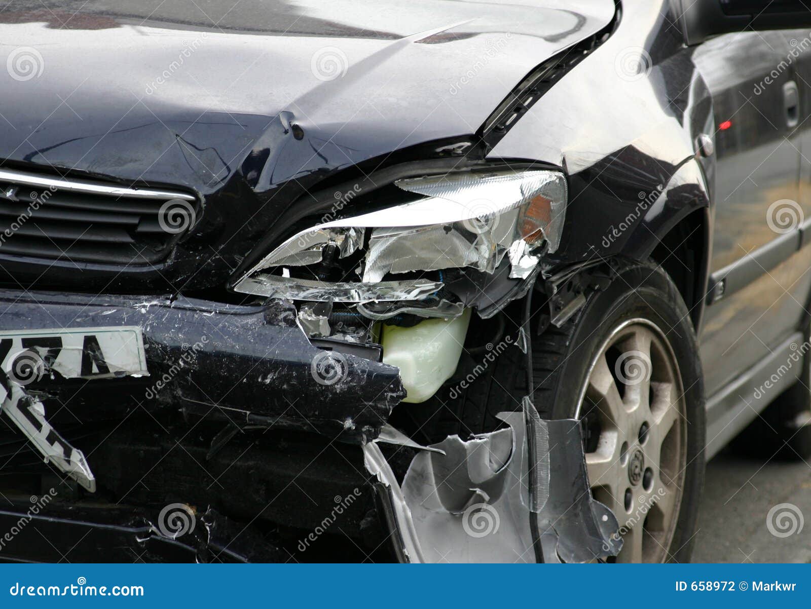 Accident Damaged Vehicle stock photo. Image of motorway - 658972