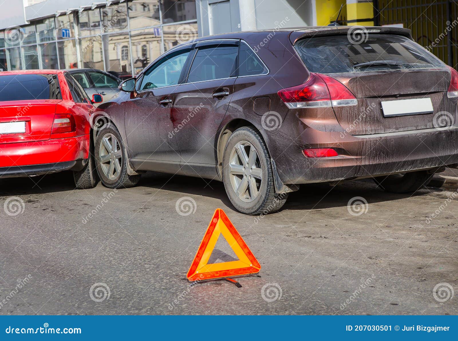 Accident on the Road Two Collided Cars Stock Image - Image of smash ...