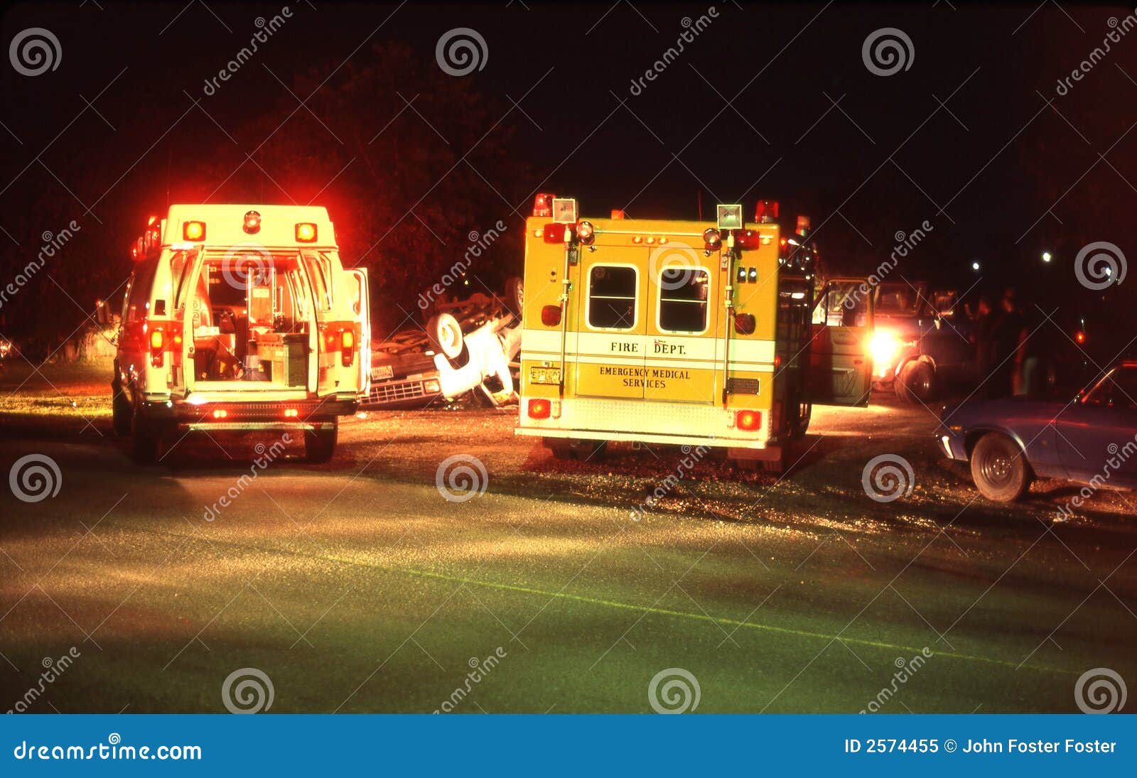 Accident Scene stock image. Image of collision, road, medical - 2574455