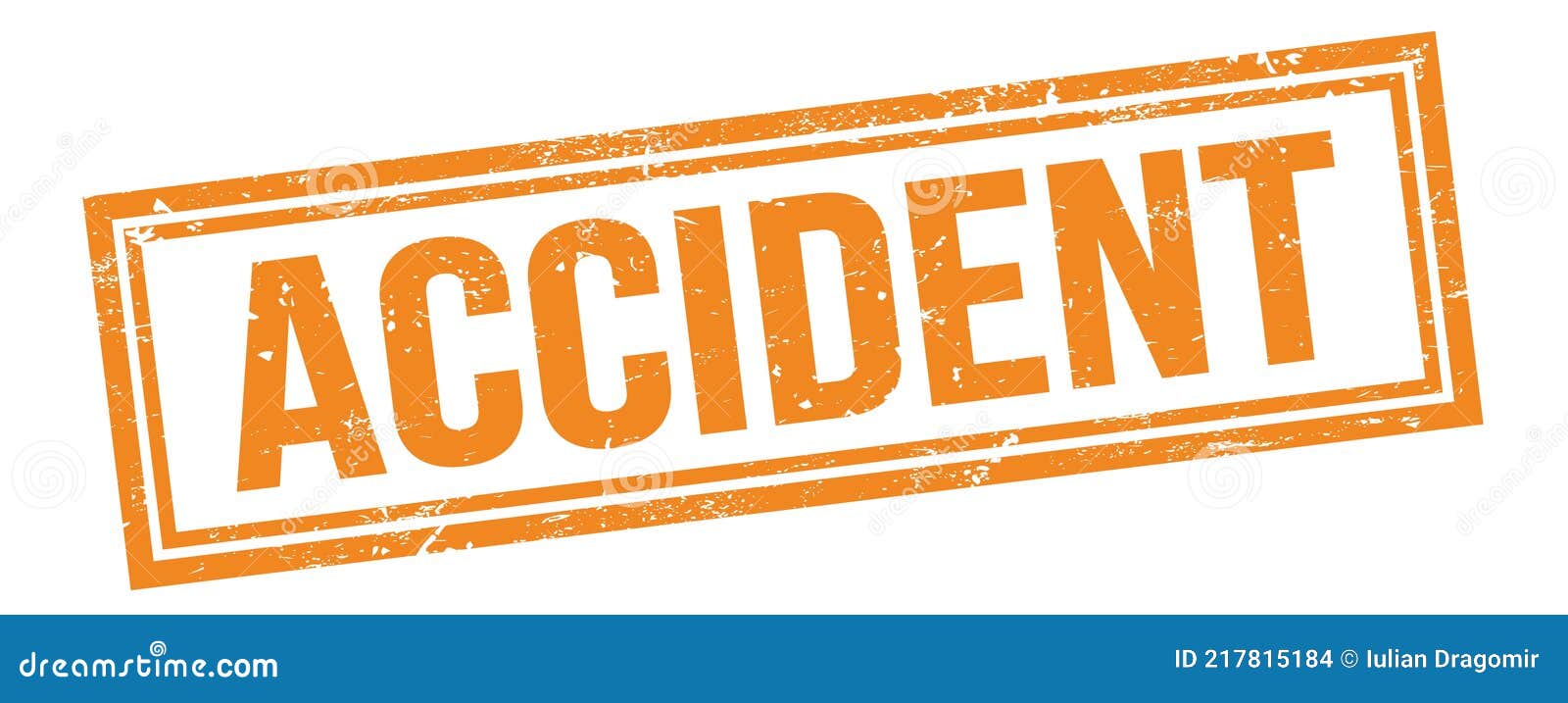 ACCIDENT Text on Orange Grungy Vintage Stamp Stock Illustration ...