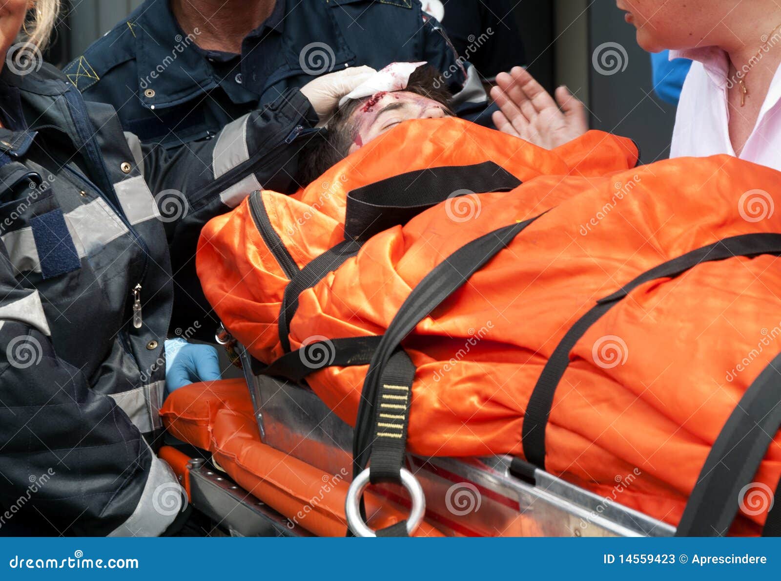 Accident victim stock image. Image of paramedic, medics - 14559423