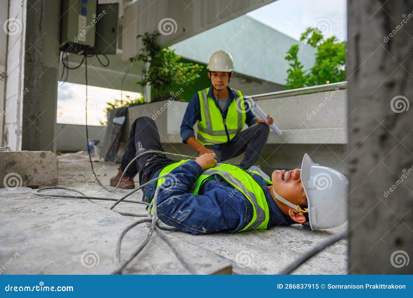 Accident from Work of an Electrical Engineer or Maintenance Worker ...