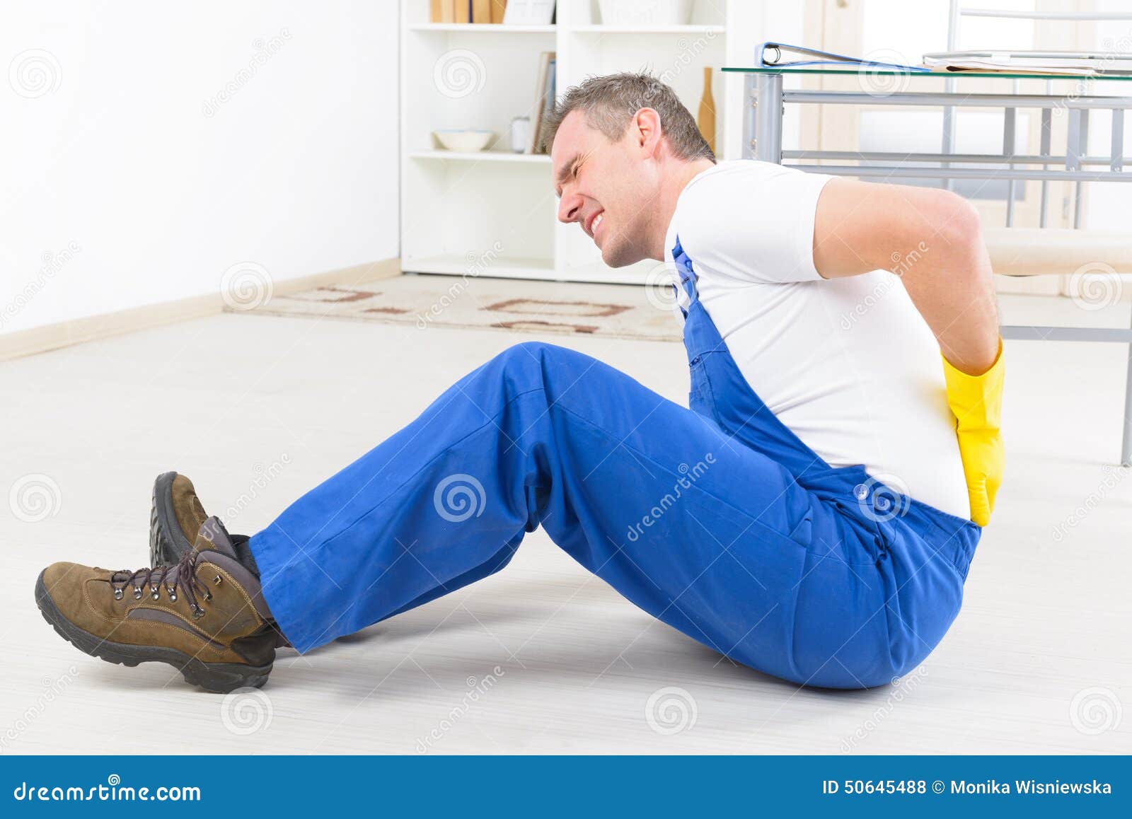 Accident at work stock photo. Image of male, dangerous - 50645488
