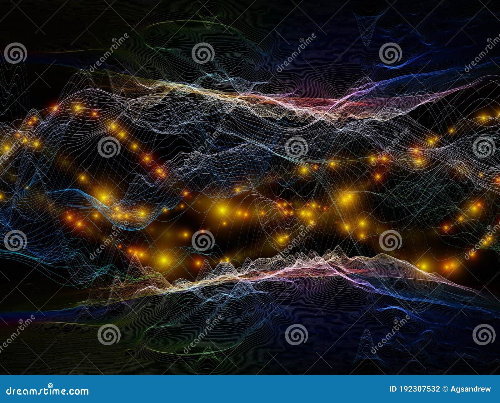Accidental Space Frequencies Stock Illustration - Illustration of wave ...