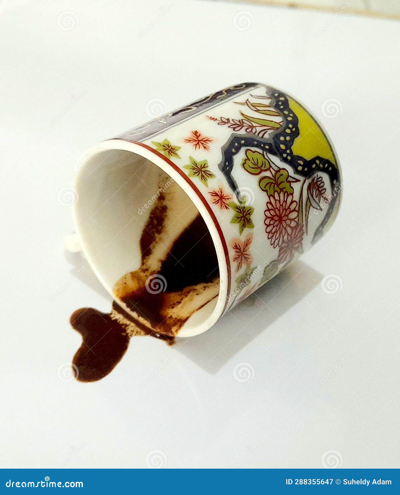 Accidentally Spilled Coffee Stock Image - Image of drink, spilled ...