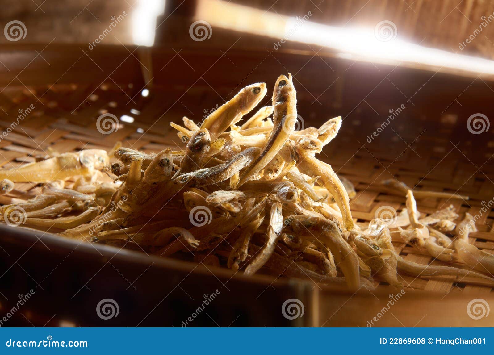 Acciuga asciutta fotografia stock. Immagine di grezzo - 22869608