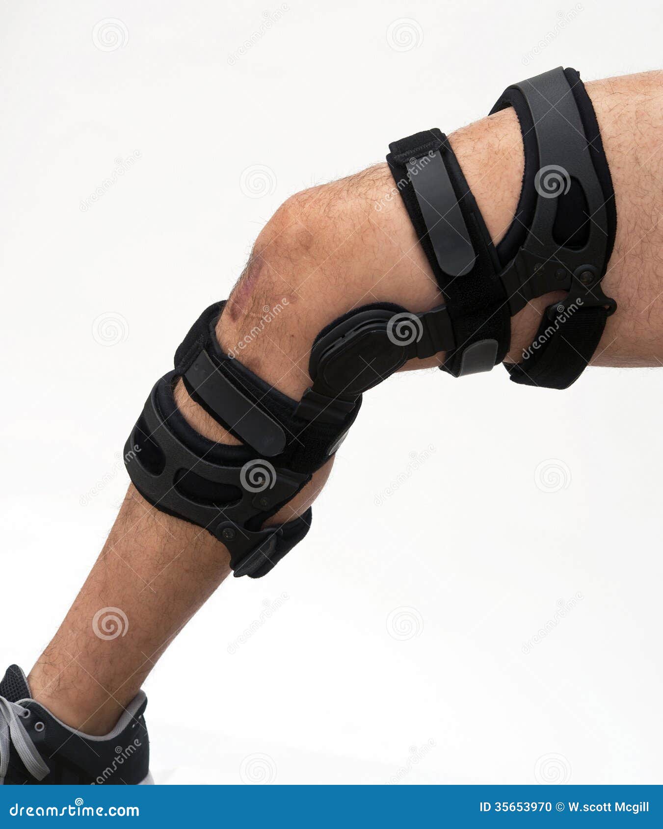 Accolade De Genou Pour La Blessure Au Genou. Photo stock - Image du ...