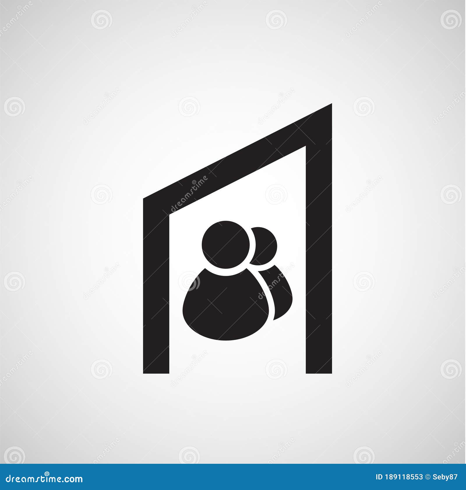 Accomodation icon, vector stock vector. Illustration of background ...