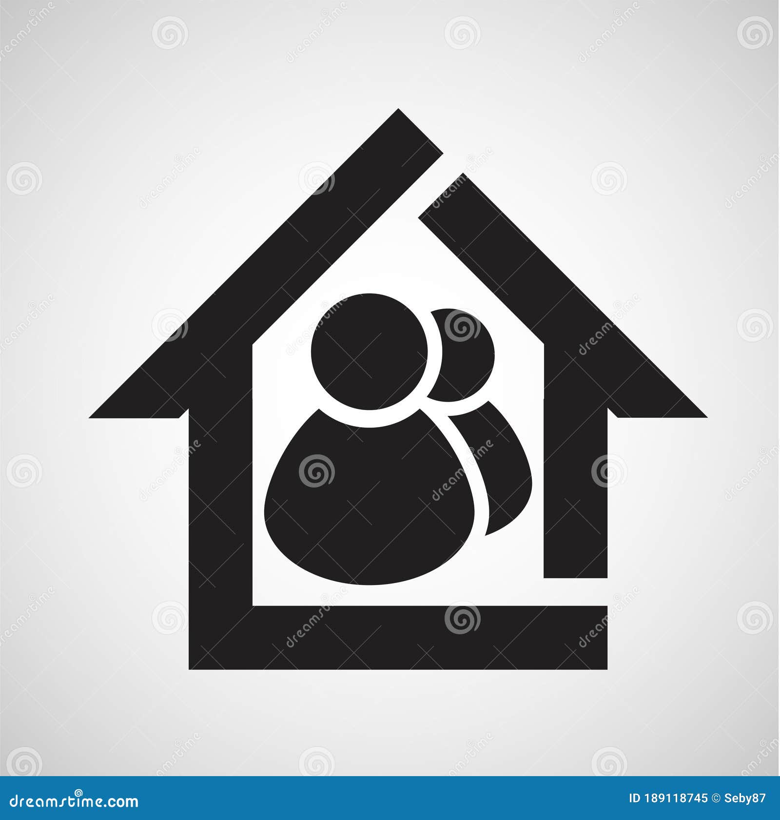 Accomodation icon, vector stock vector. Illustration of architecture ...